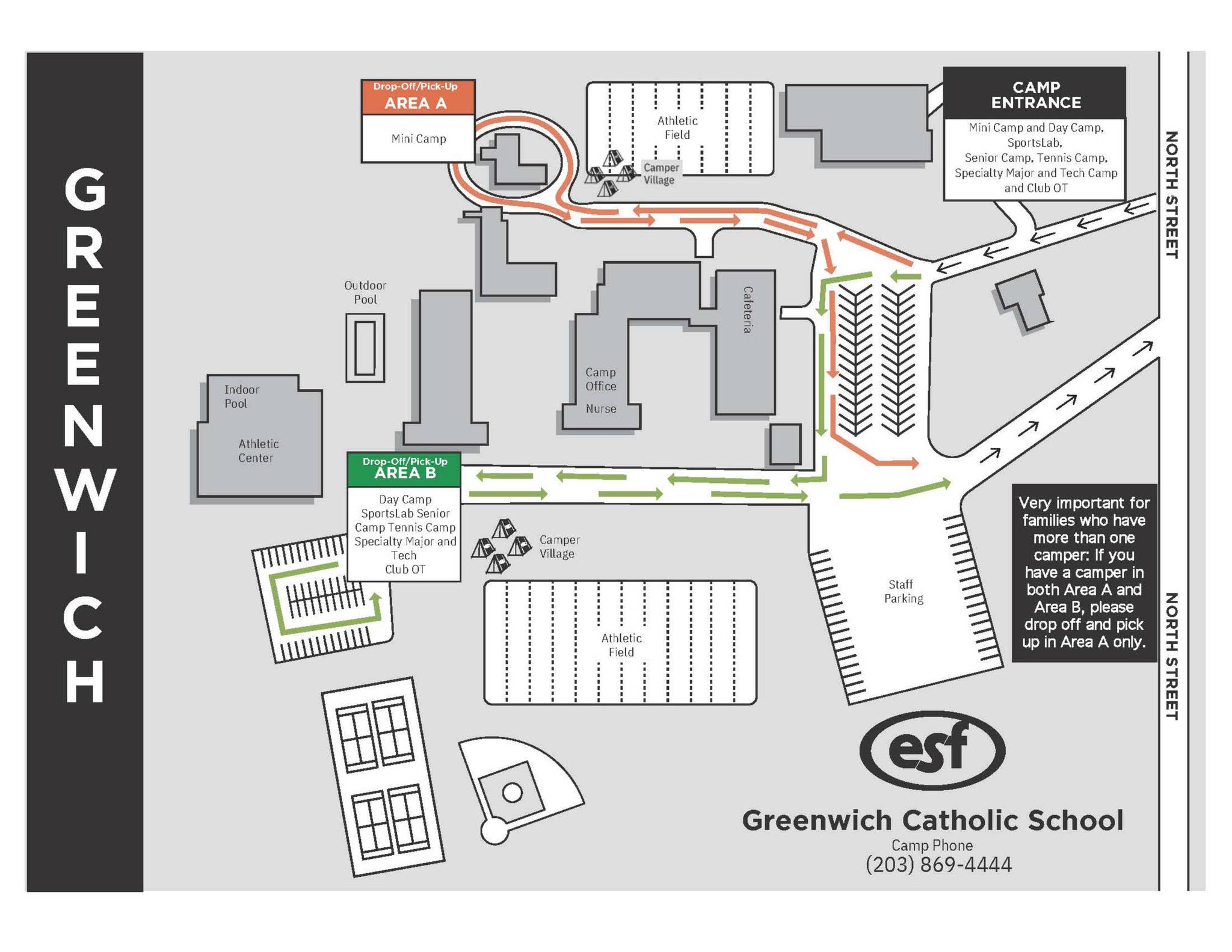 ESF Camps - Greenwich Catholic School - Camp Map 2024 by ESF - Issuu