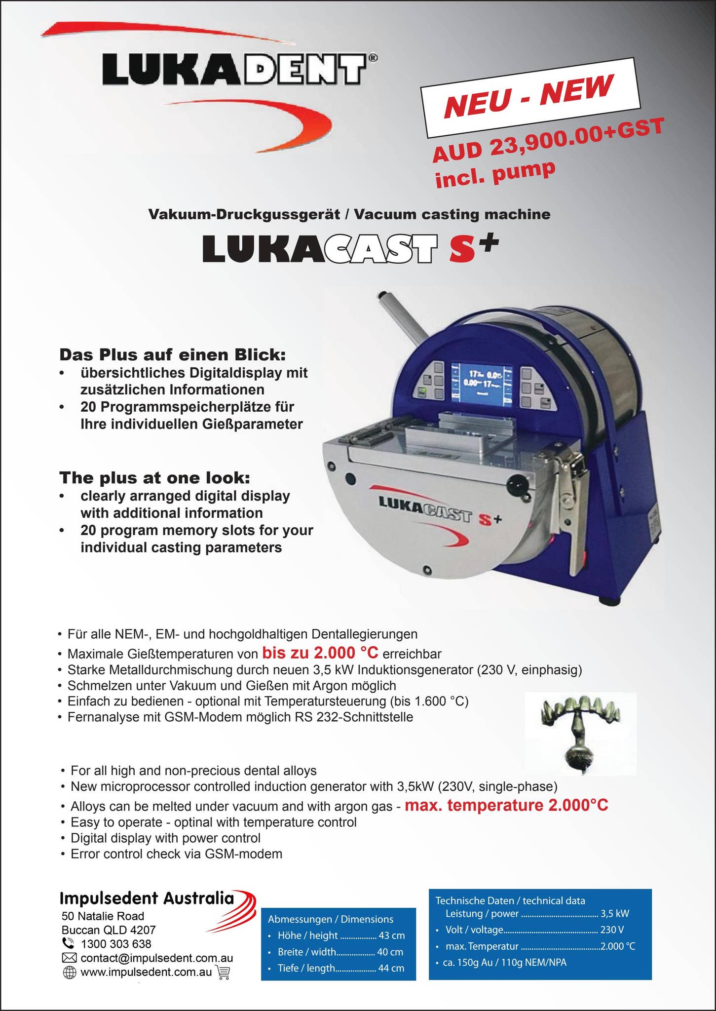 LUKACAST S+ by Impulsedent_Australia - Issuu