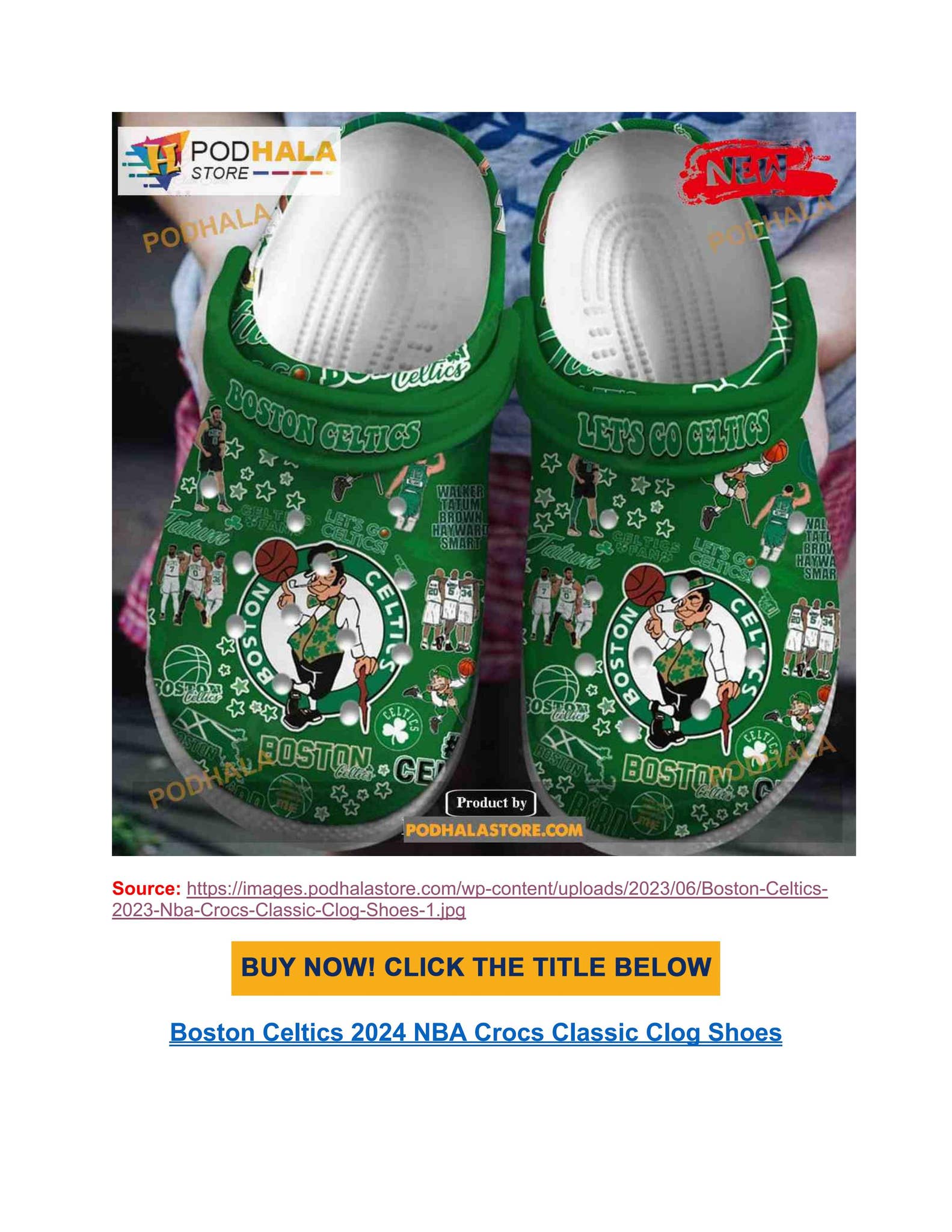 Boston Celtics 2024 NBA Crocs Classic Clog Shoes by Podhala Store - Issuu
