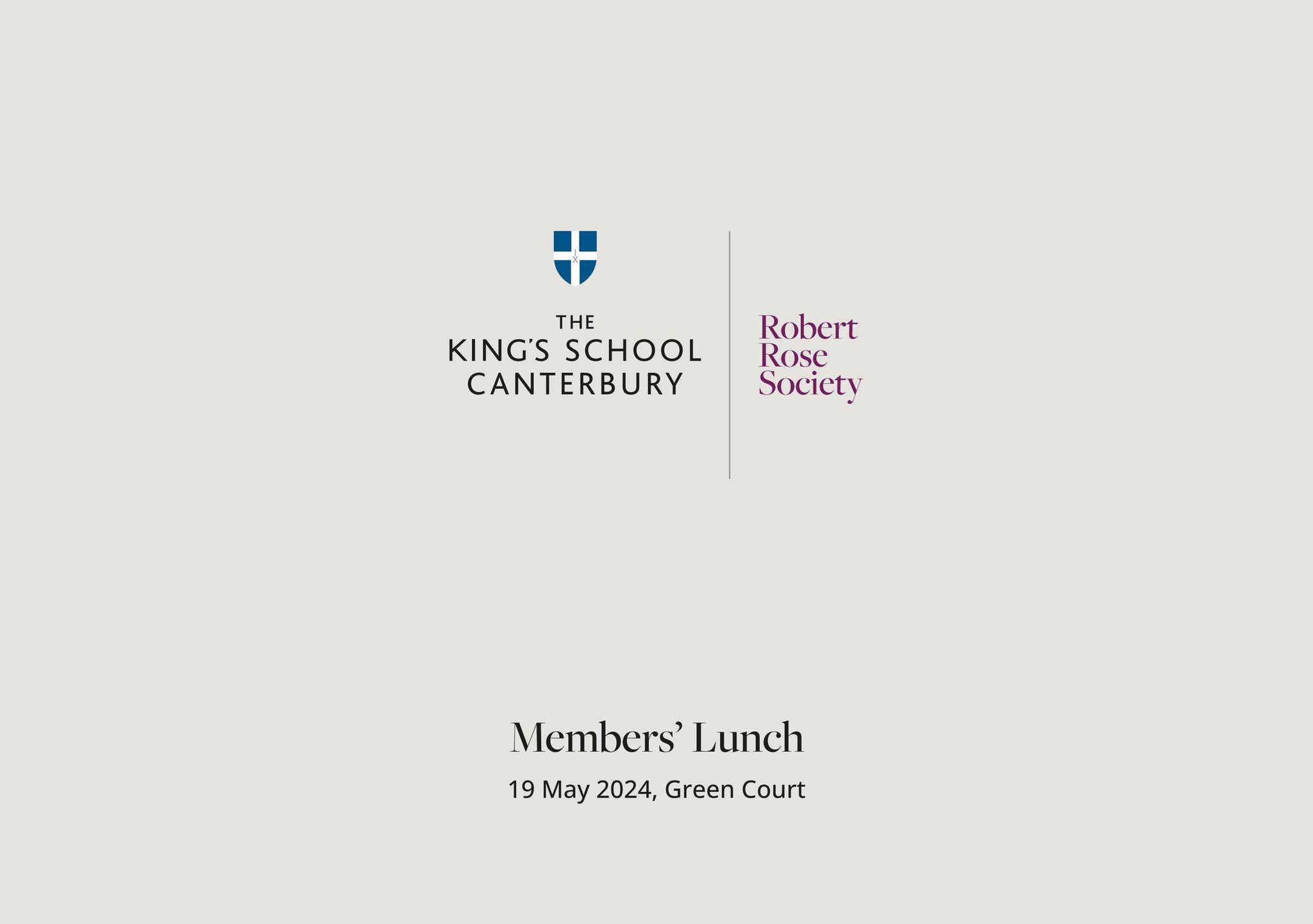 Robert Rose Society Lunch 2024 by OKS Association | The King's School ...