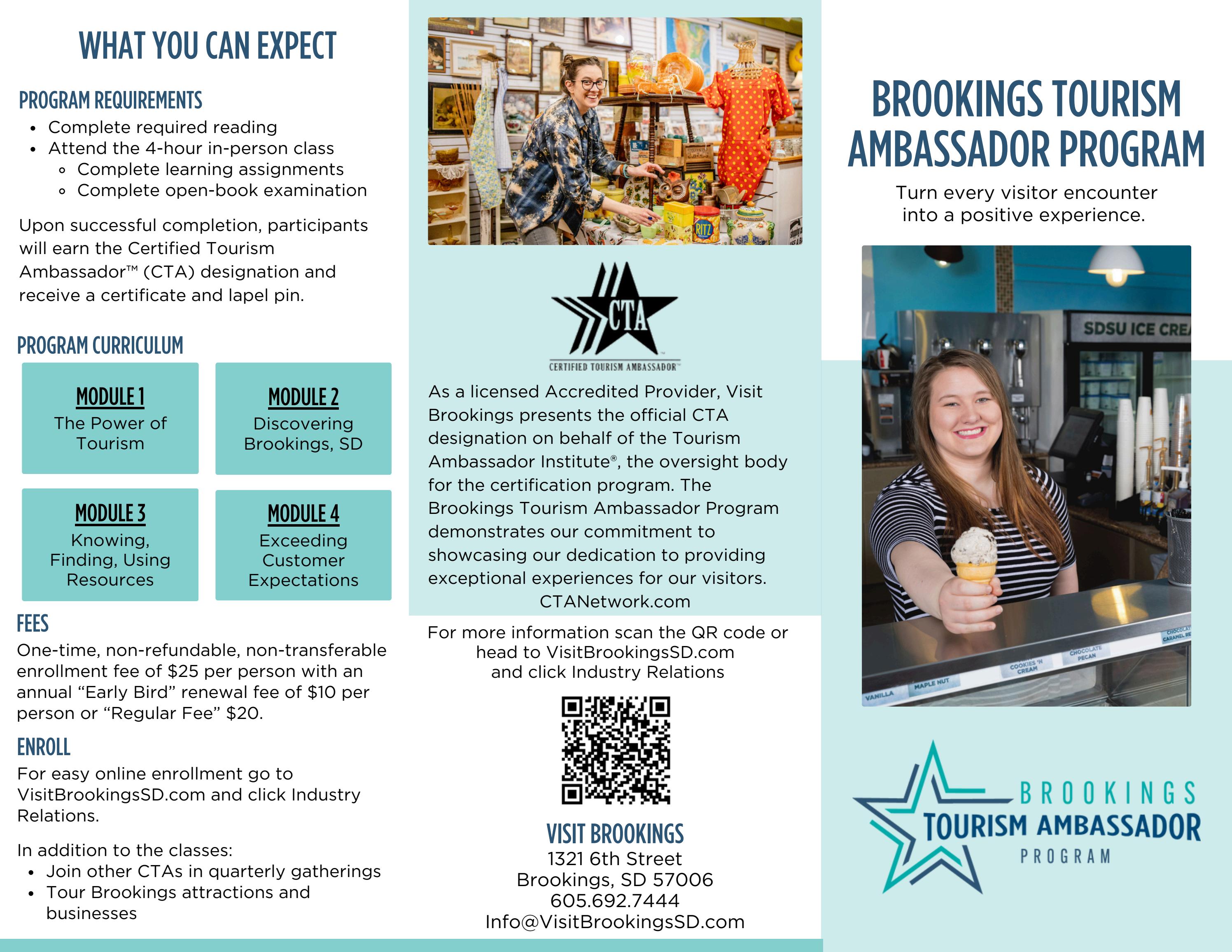 Brookings Tourism Ambassador Program Brochure by Visit Brookings - Issuu