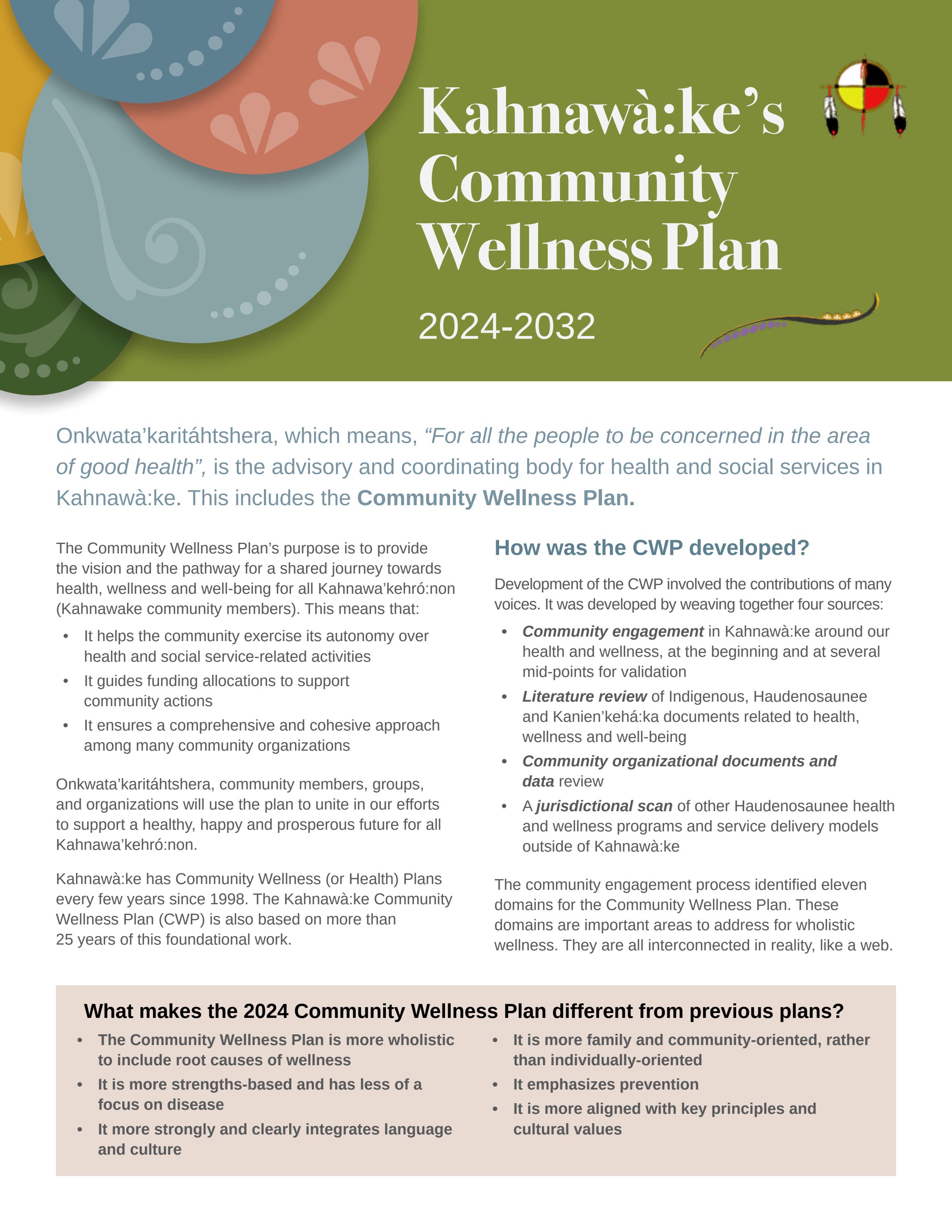 Kahnawake Community Wellness Plan Summary Booklet by ...