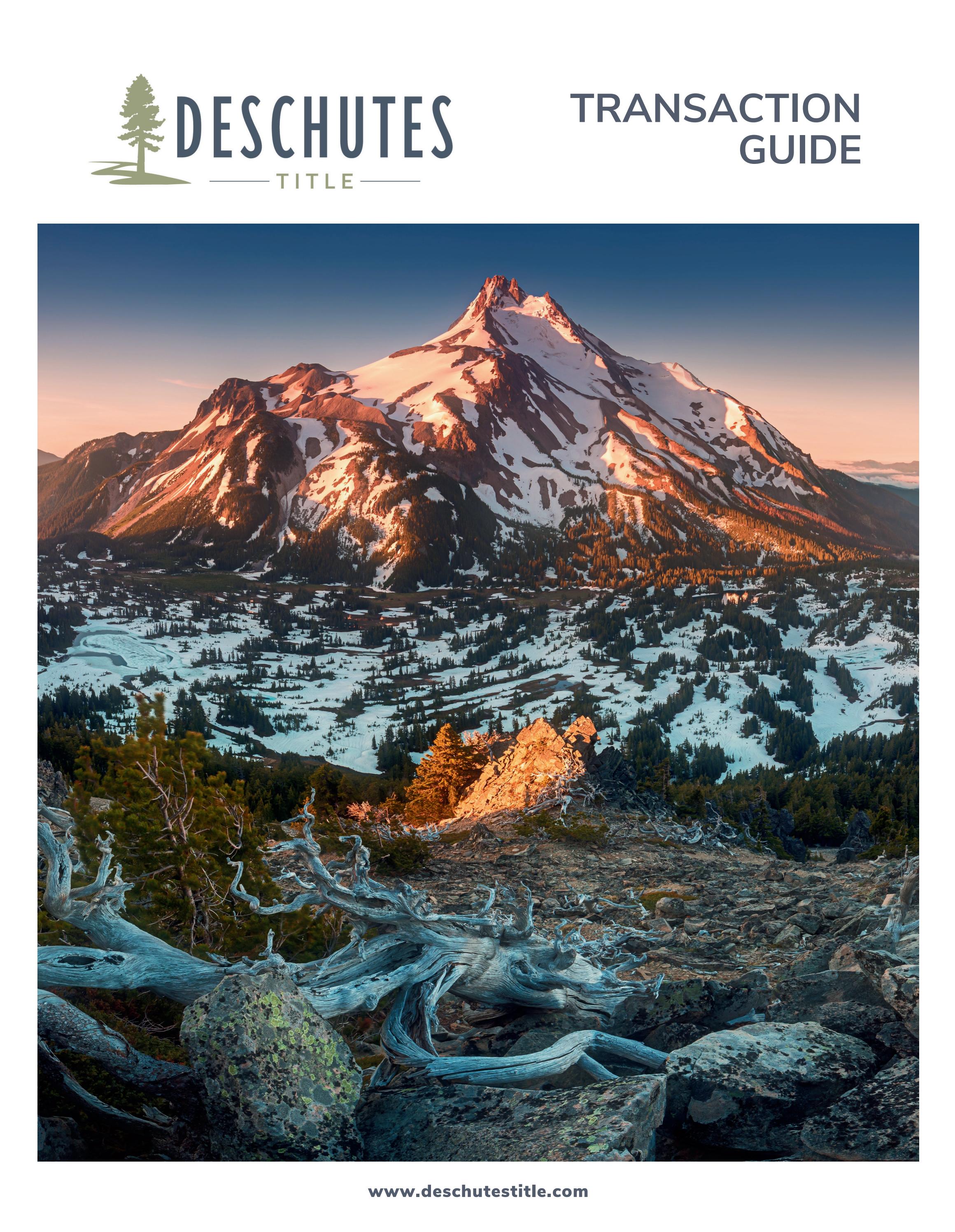 Oregon Real Estate Transaction Guide by info-deschutestitle - Issuu