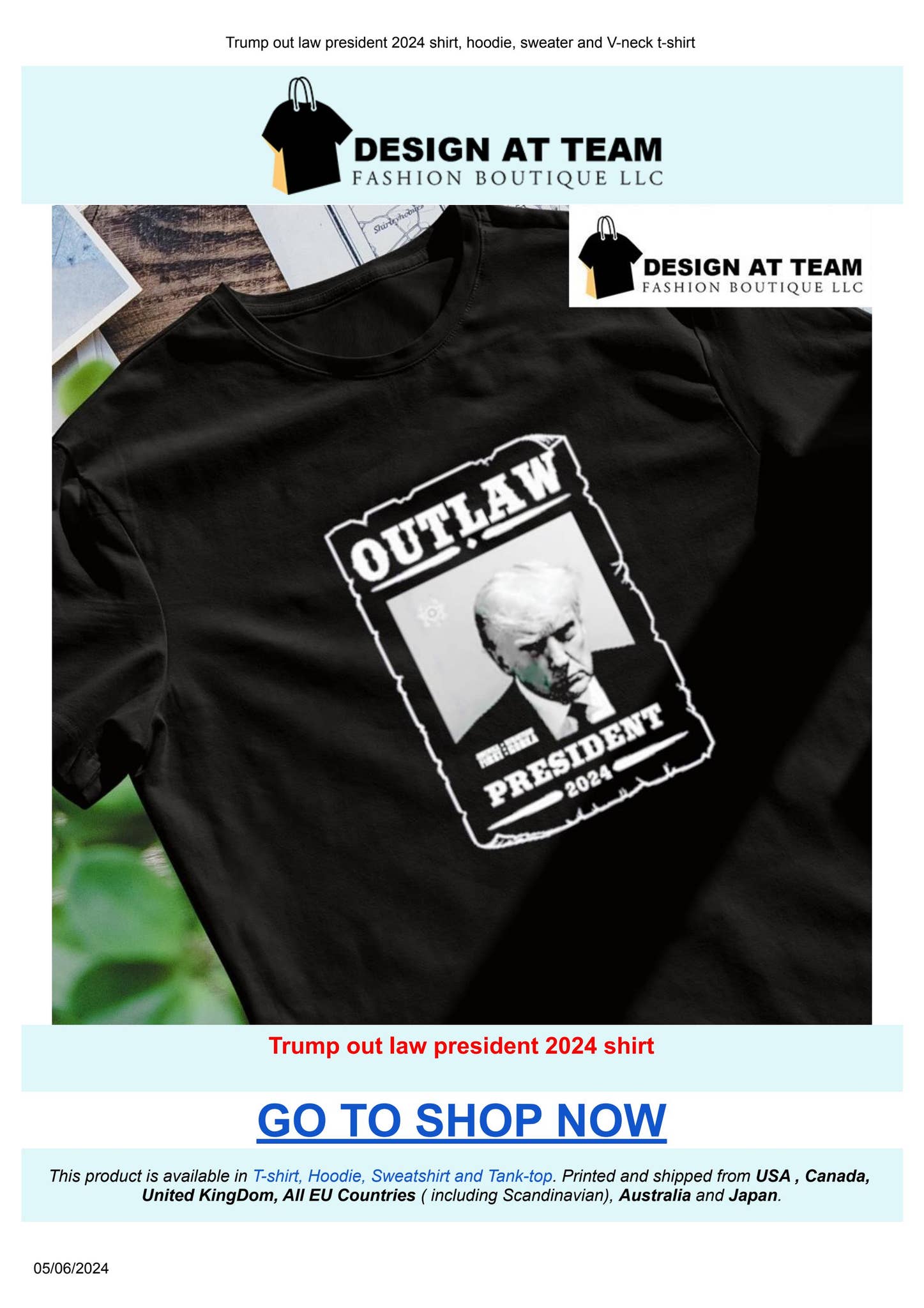 Trump out law president 2024 shirt by Design AT Shop - Issuu