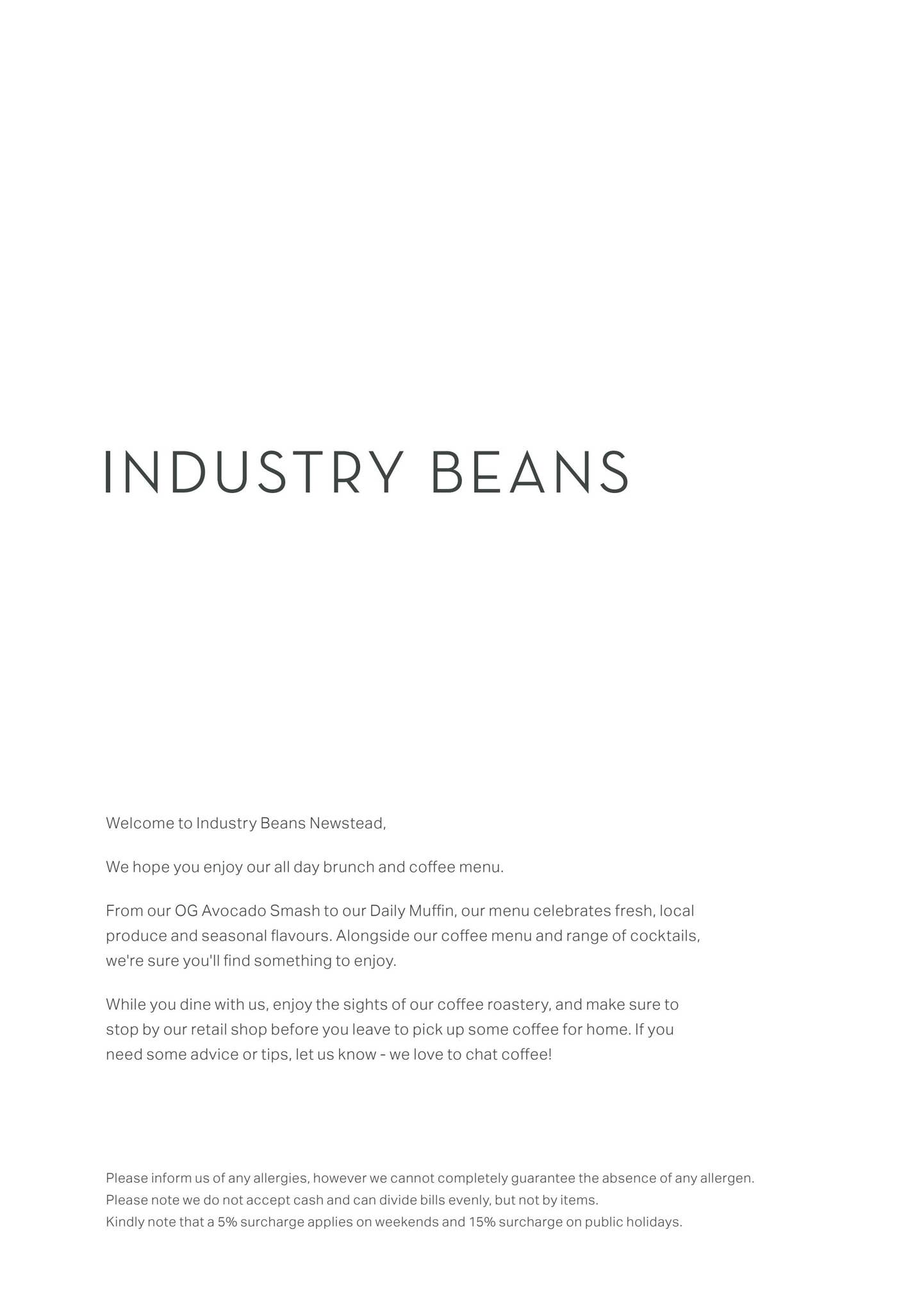 Industry Beans Newstead Menu Winter 2024 by industrybeans - Issuu