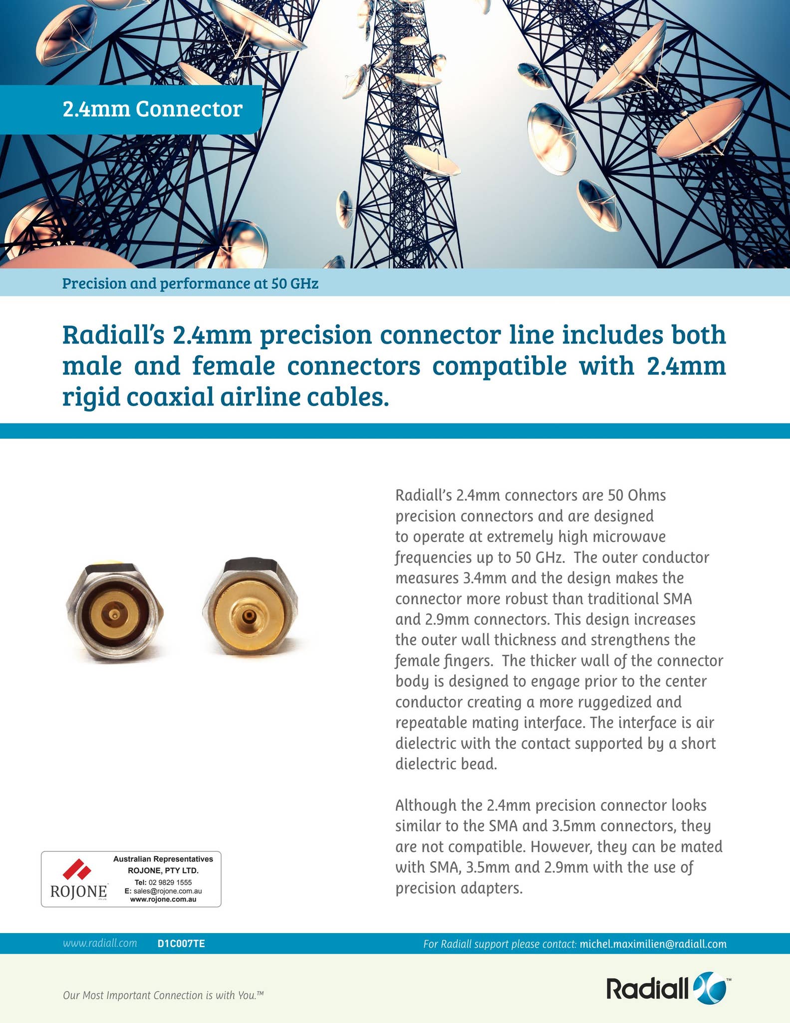Radiall 2.4mm Connectors Handout by Rojone Pty Ltd - Issuu