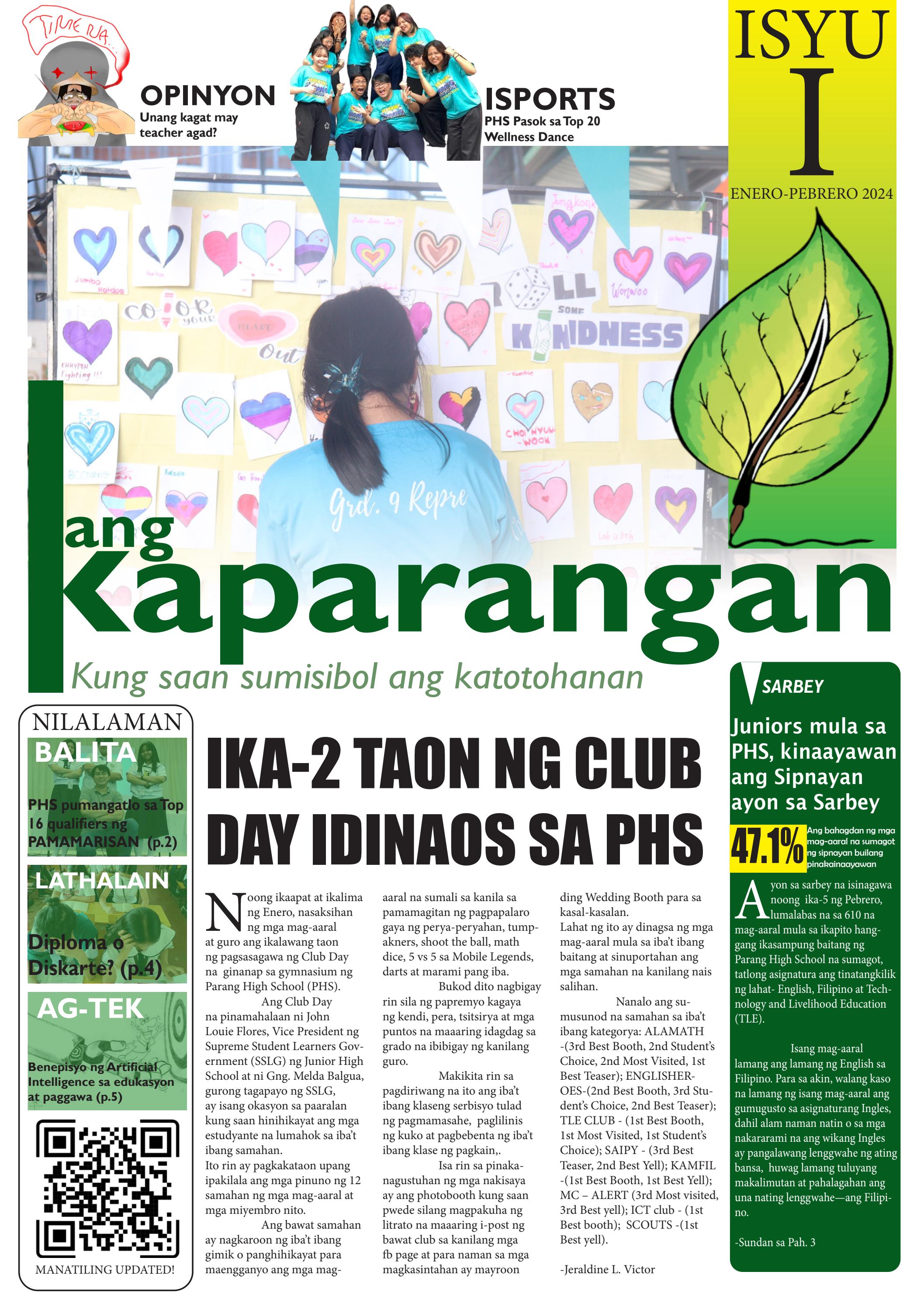 Ang Kaparangan | Tomo 1 | Isyu 1 by Ang Kaparangan x The Meadows - Issuu