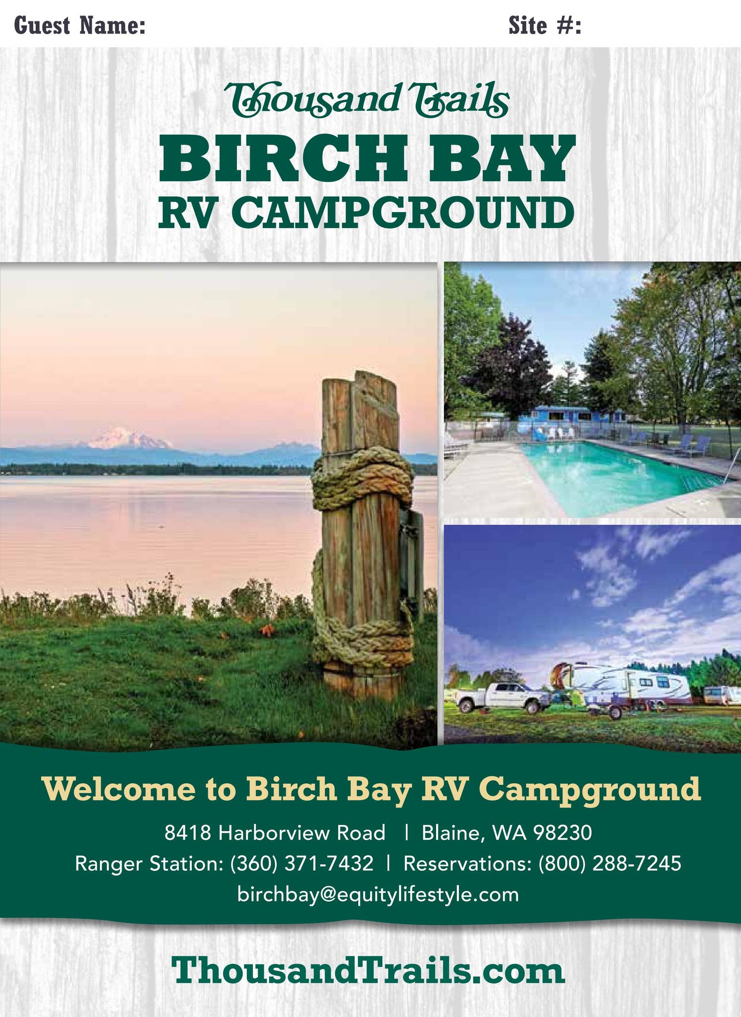 Thousand Trails Birch Bay RV Campground by AGS/Texas Advertising - Issuu