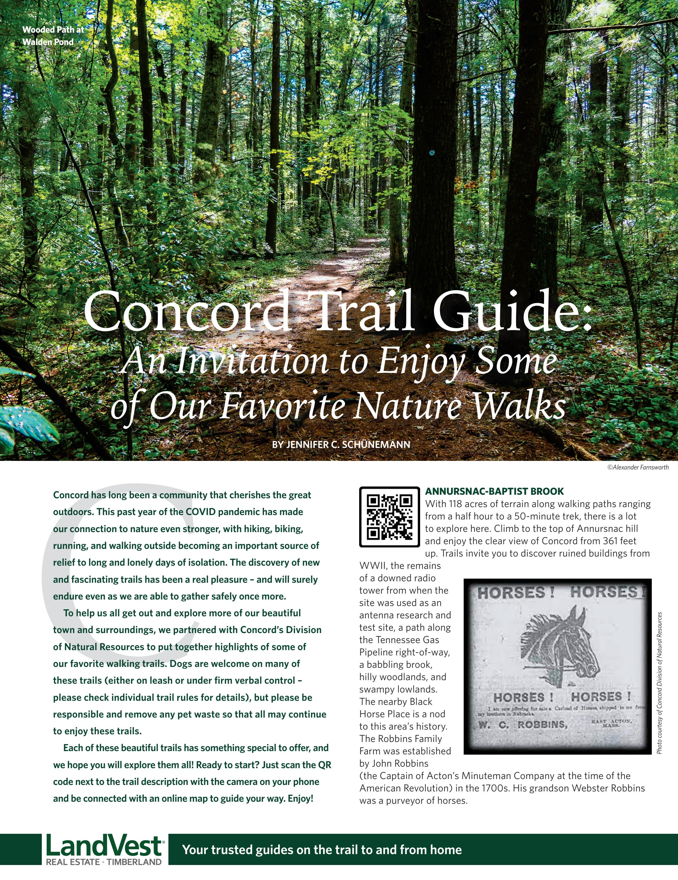 A Guide to Trails in Concord, Massachusetts by Discover Concord MA - Issuu
