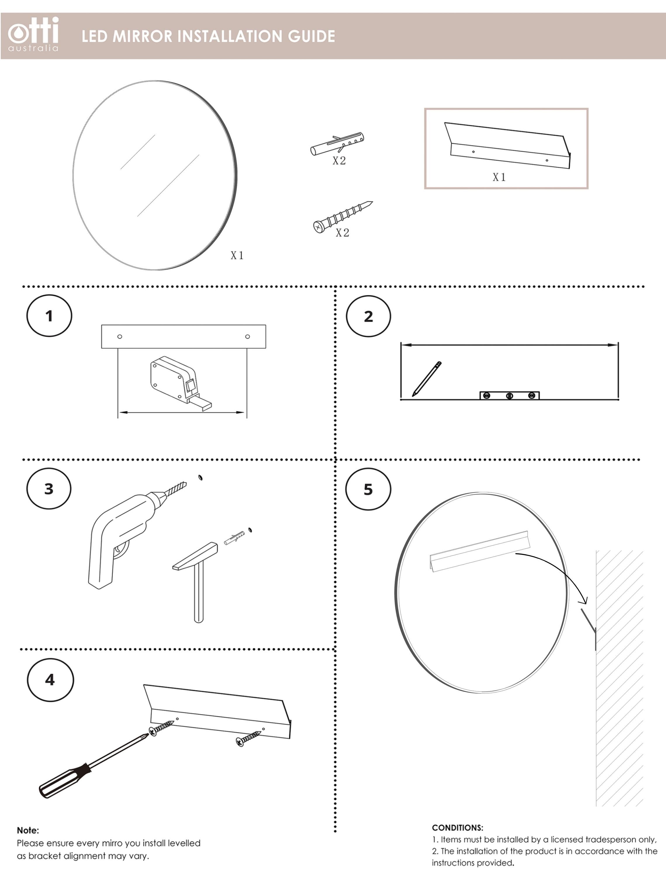 London 700m Mirror Installation Guide by OTTI Australia - Issuu