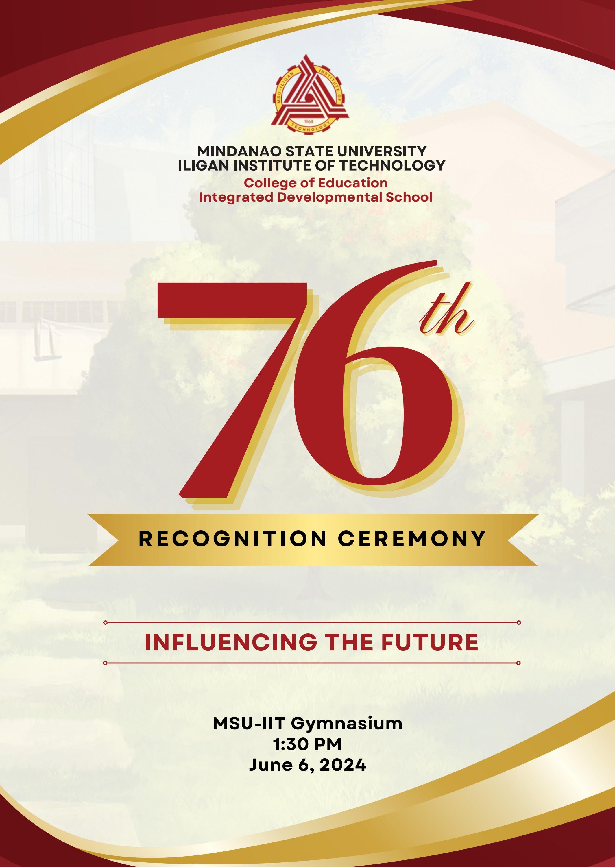 IDS 76th Recognition Ceremony Program by IDS - Issuu