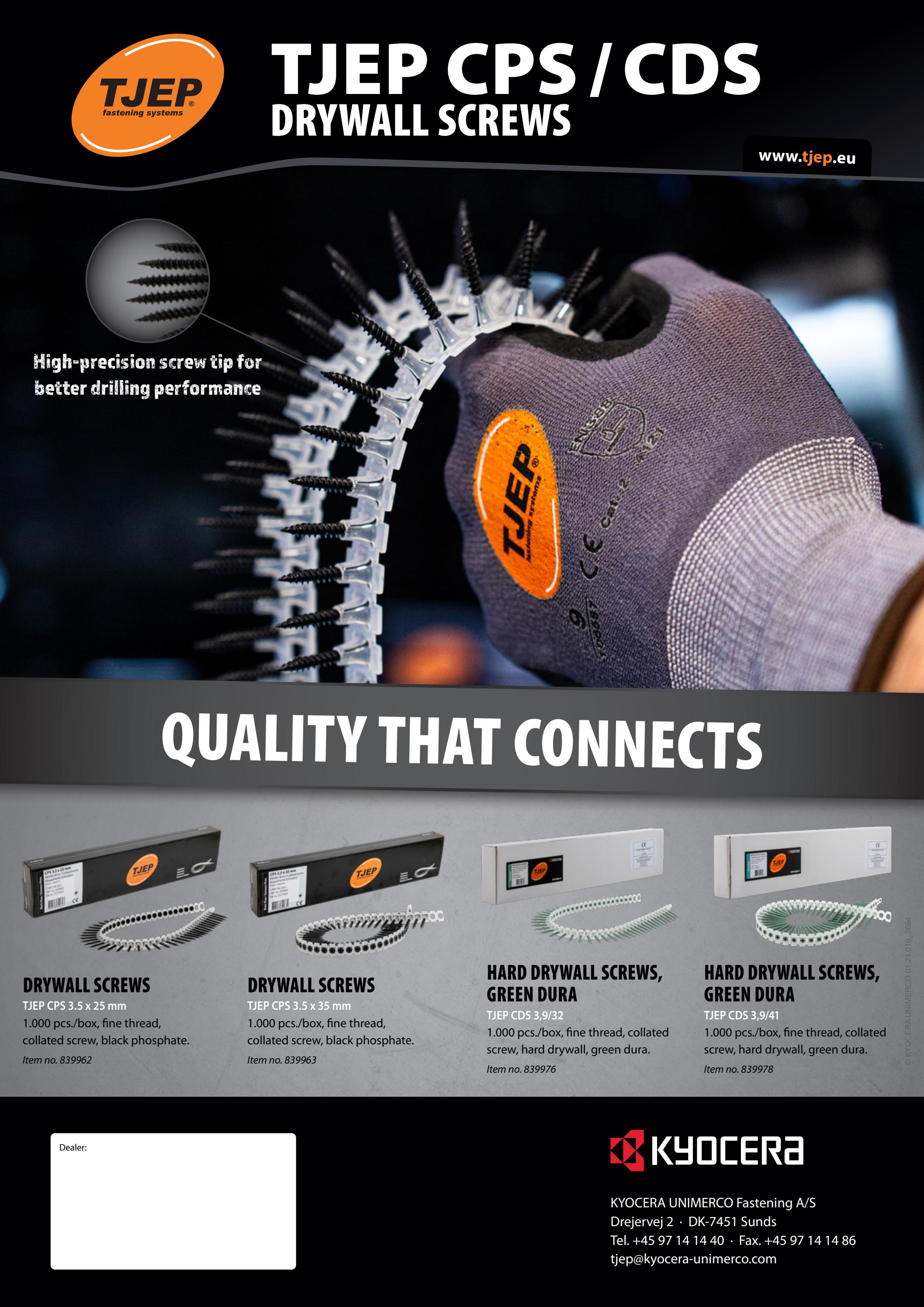 TJEP CPS+CDS Drywall screws - UK by TJEP - Issuu