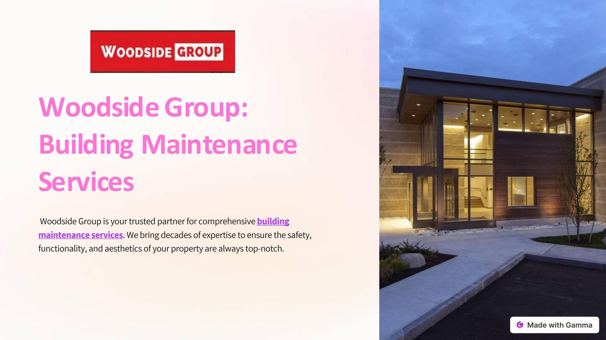 Woodside Group: Expert Facility Management Services and Kitchen ...