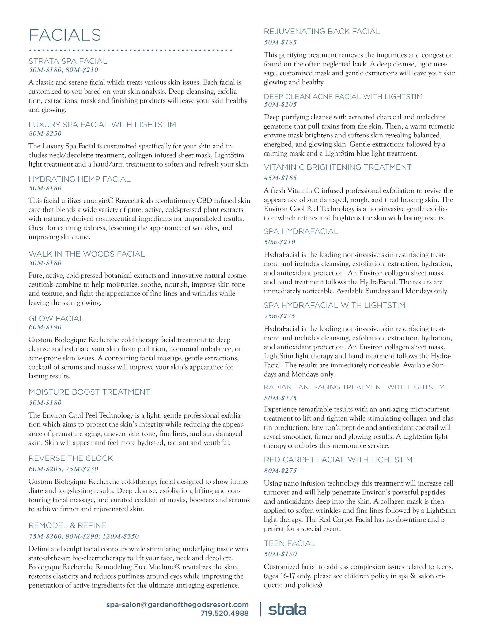 Full Facials Menu by gardenofthegodsresortandclub - Issuu