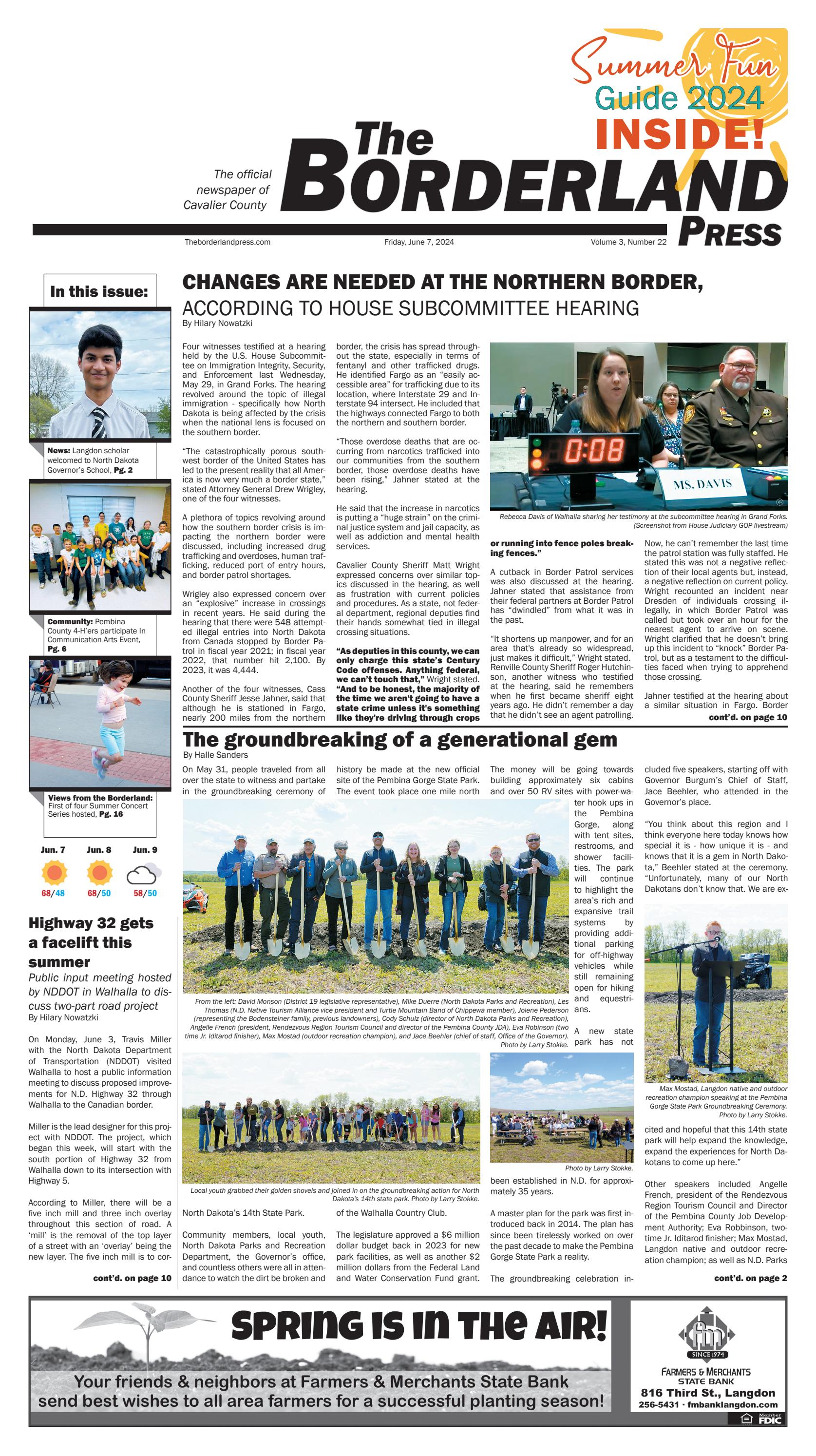 The Borderland Press V3, N22, Friday, June 7 by The Borderland Press ...