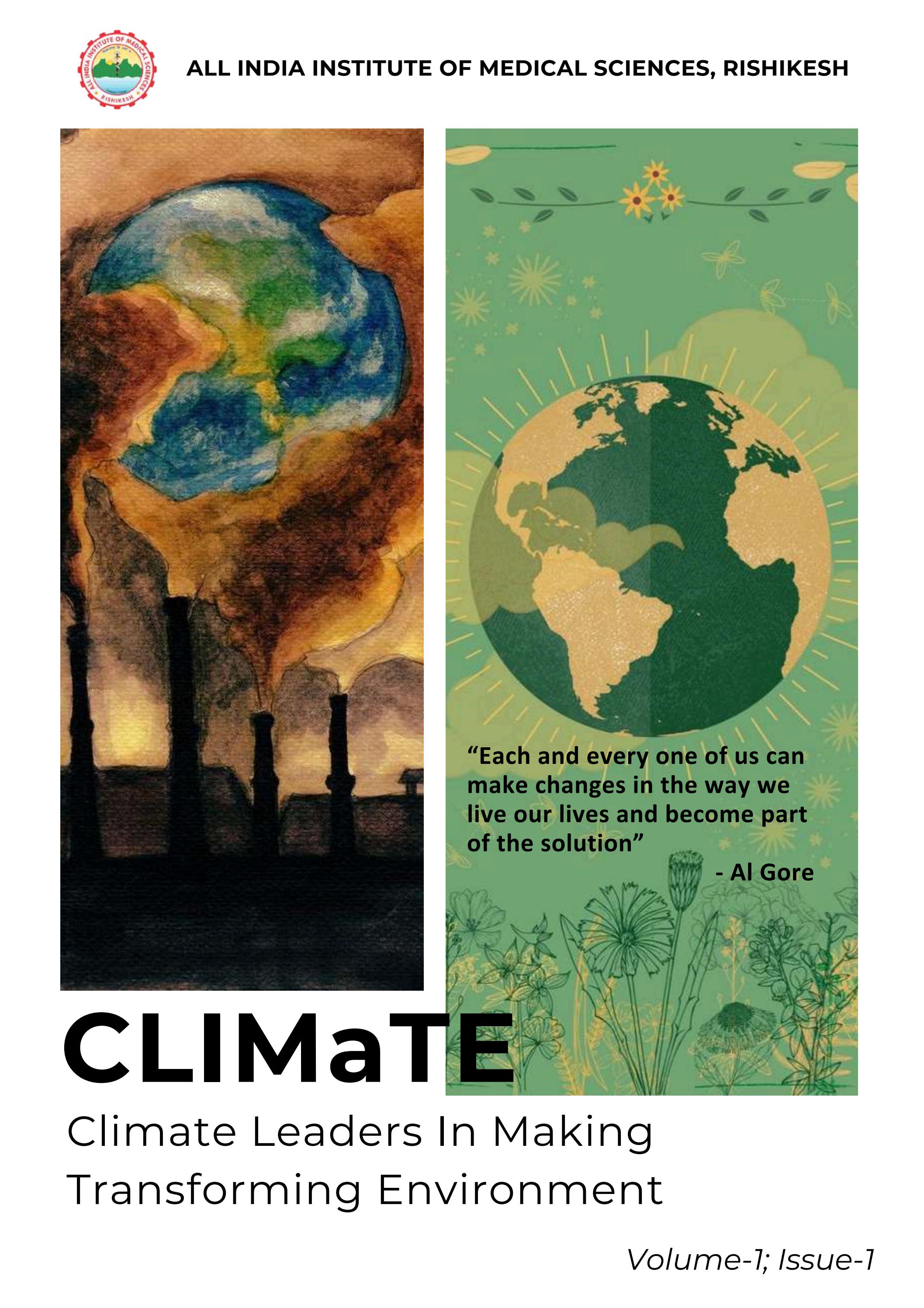 CLIMaTE - Volume 1 Issue 1 by CLIMaTE - Climate Leaders In Making ...