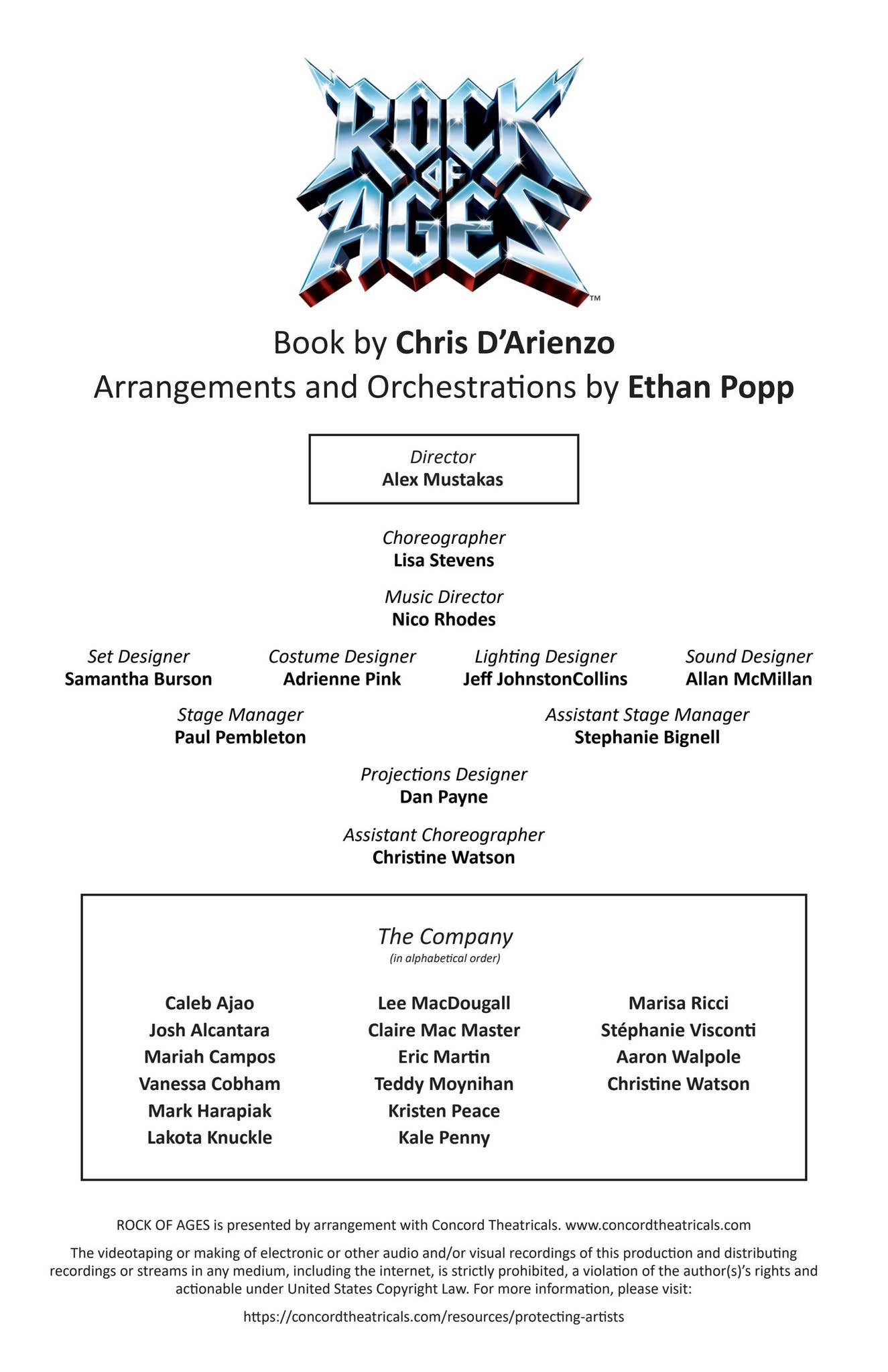 Rock of Ages - King's Wharf Theatre by Drayton Entertainment - Issuu