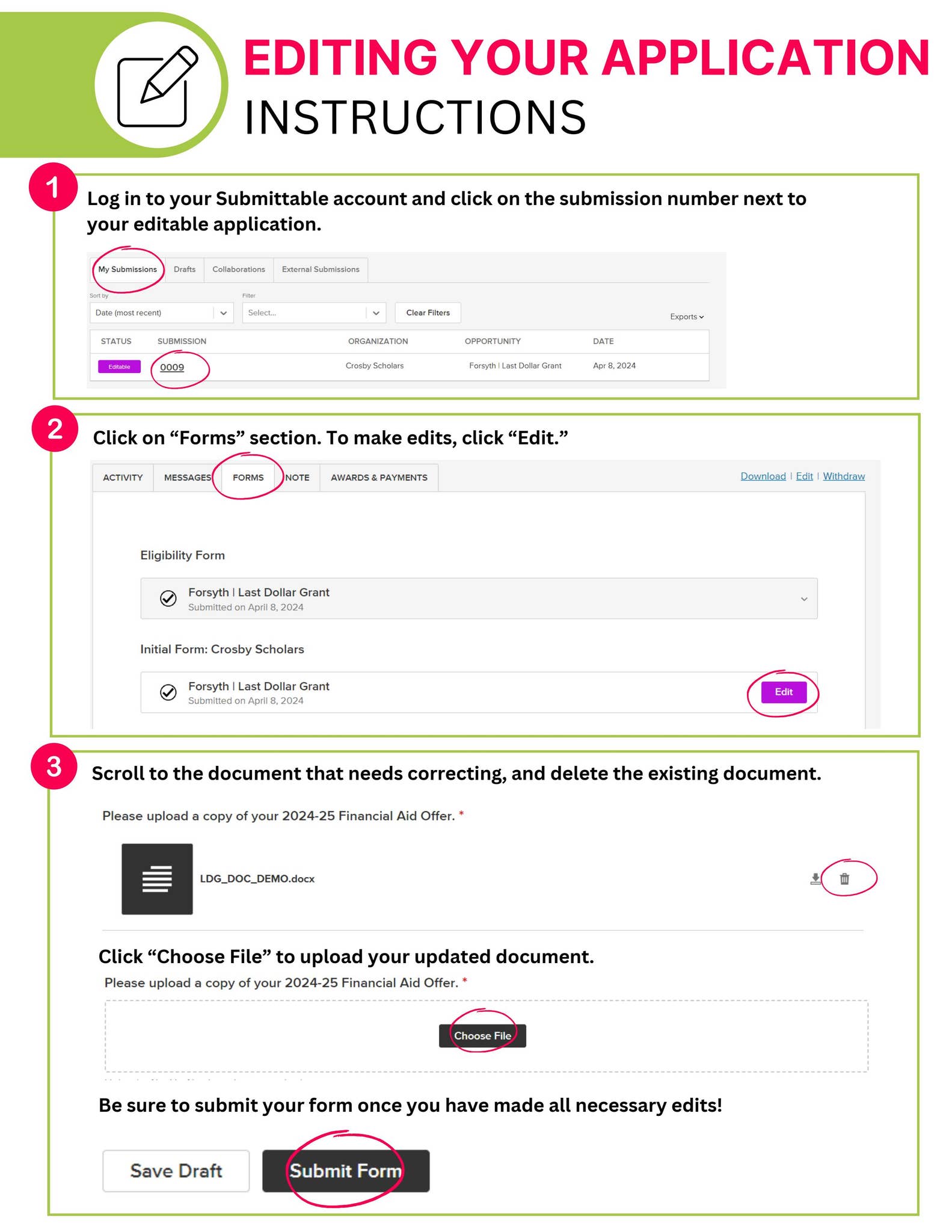 Submittable - Editing Application Instructions by cscp - Issuu