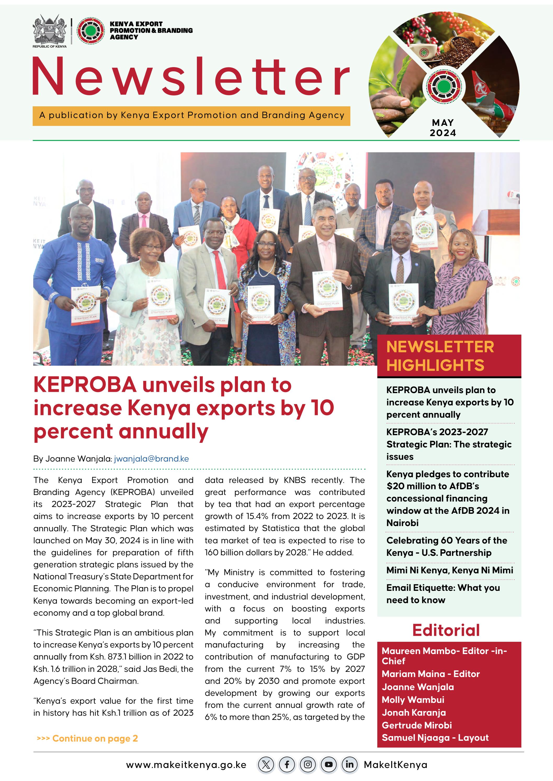 KEPROBA NEWSLETTER MAY 2024 by MakeItKenya - Issuu