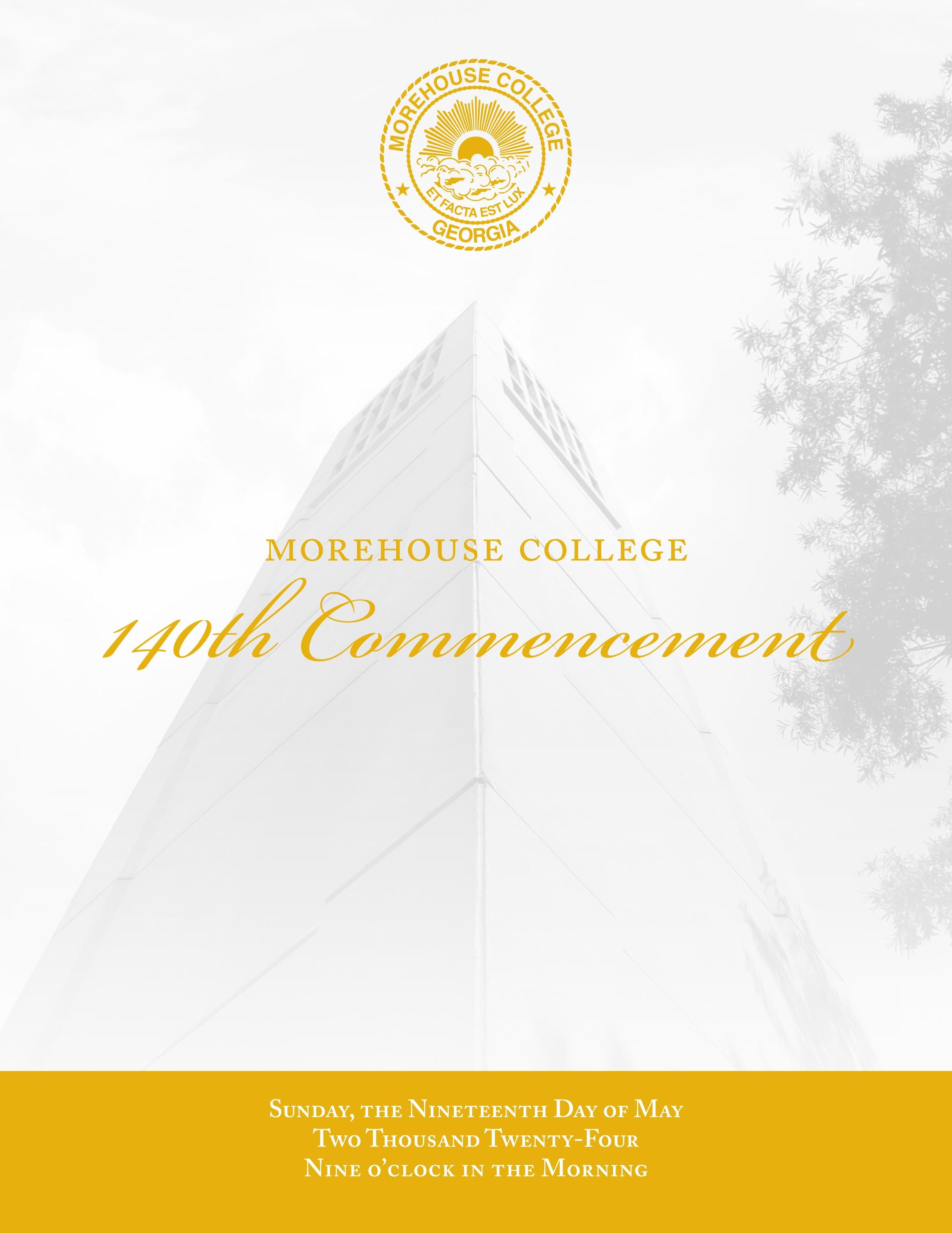 Morehouse College 2024 Commencement Exercises Program by Morehouse ...