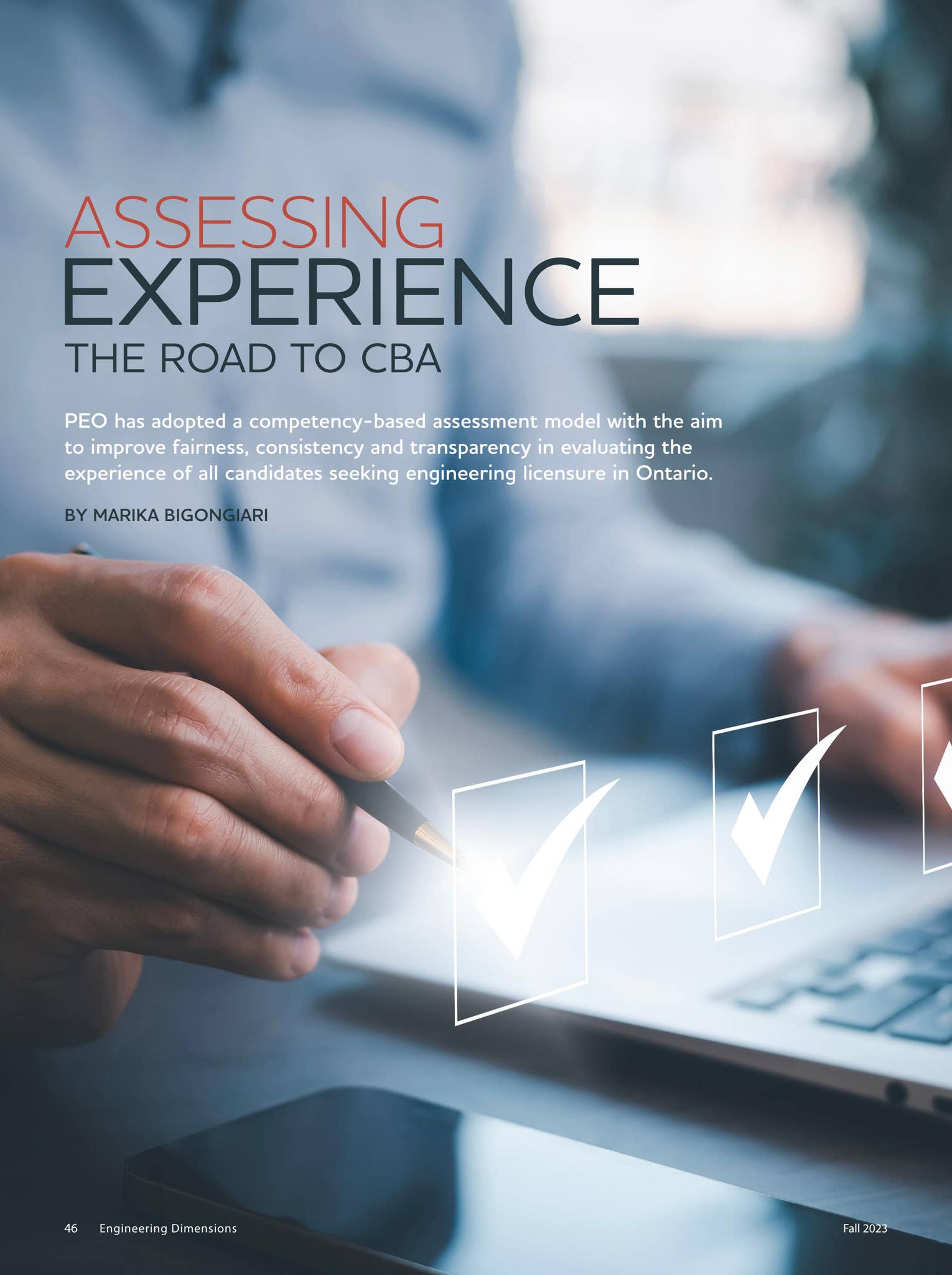 Engineering Dimensions Fall 2023 by Engineering Dimensions - Issuu