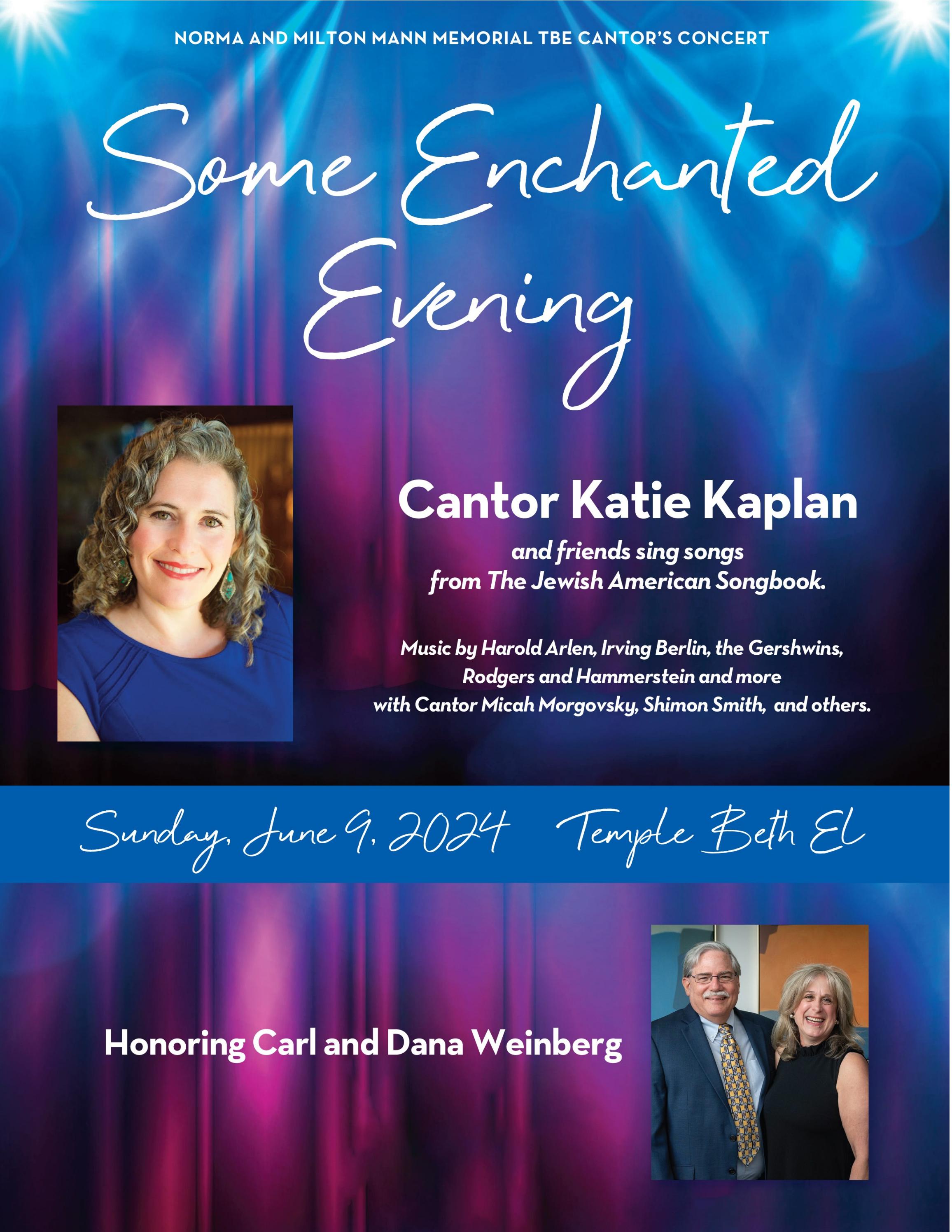 Journal honoring Carl and Dana Weinberg - Cantor's Concert 2024 at ...