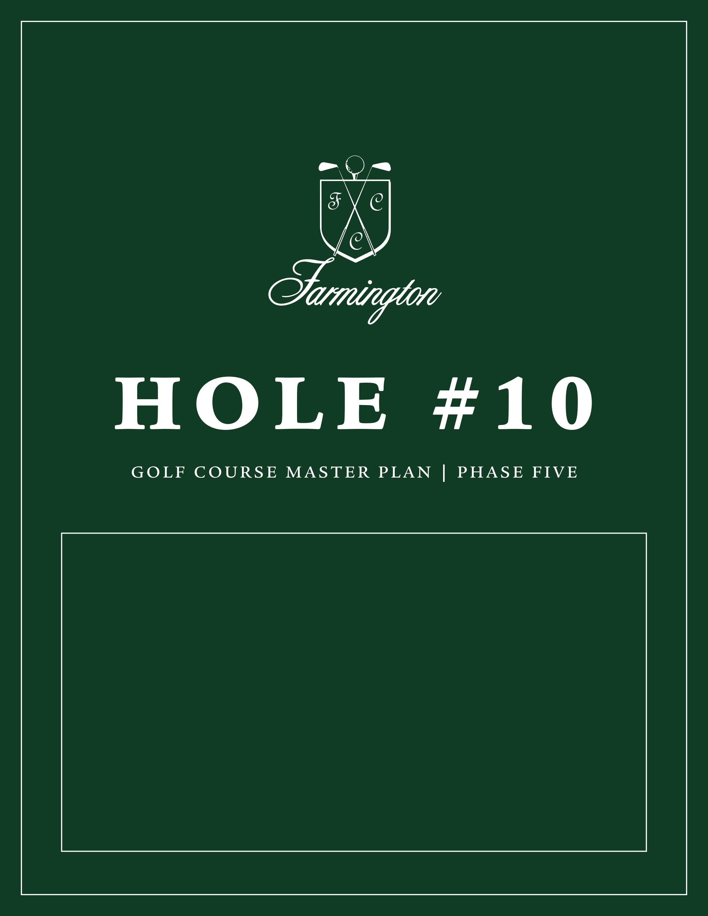 Farmington Golf Course Master Plan | Hole #10 by Farmington ...
