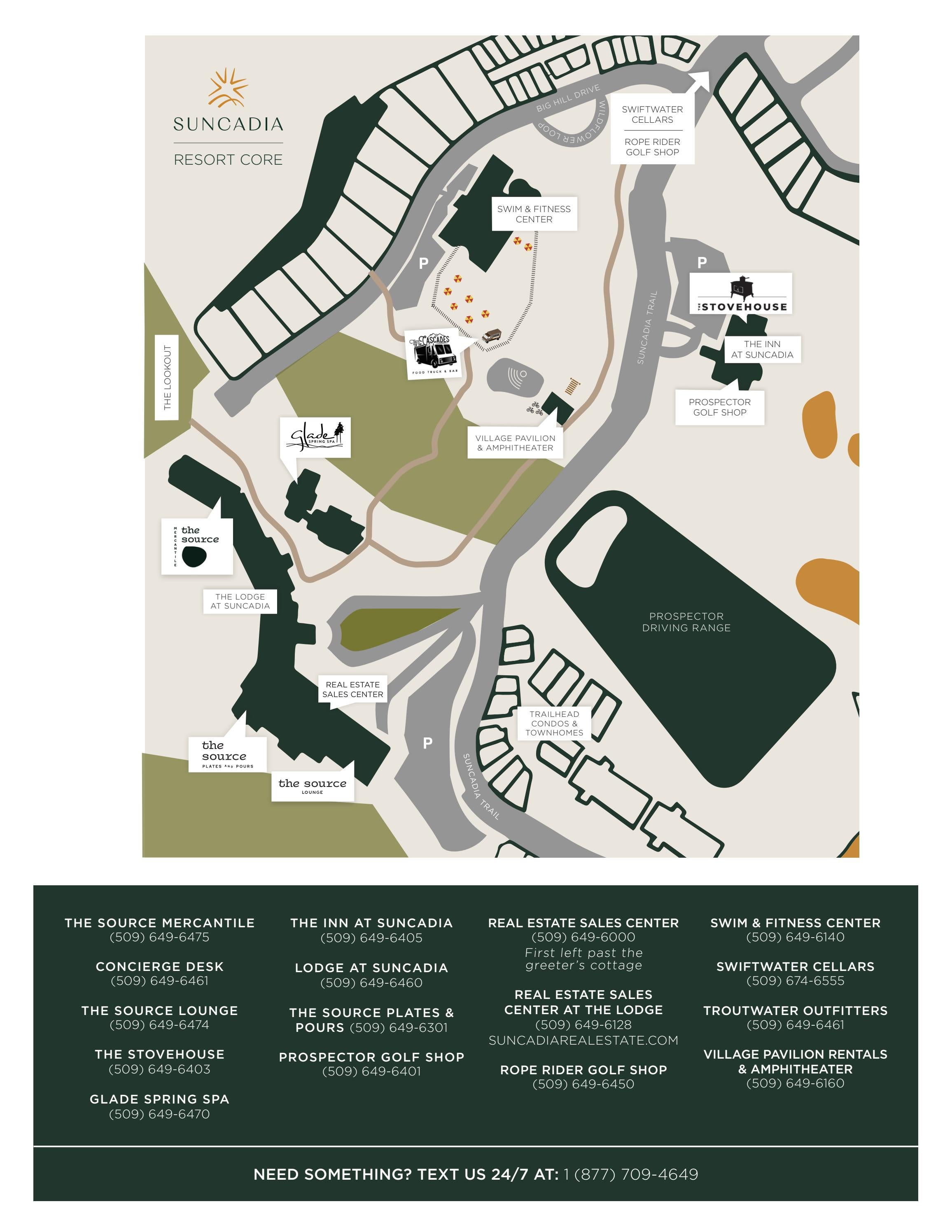 Suncadia Resort - Resort Core Map by Suncadia Resort - Issuu