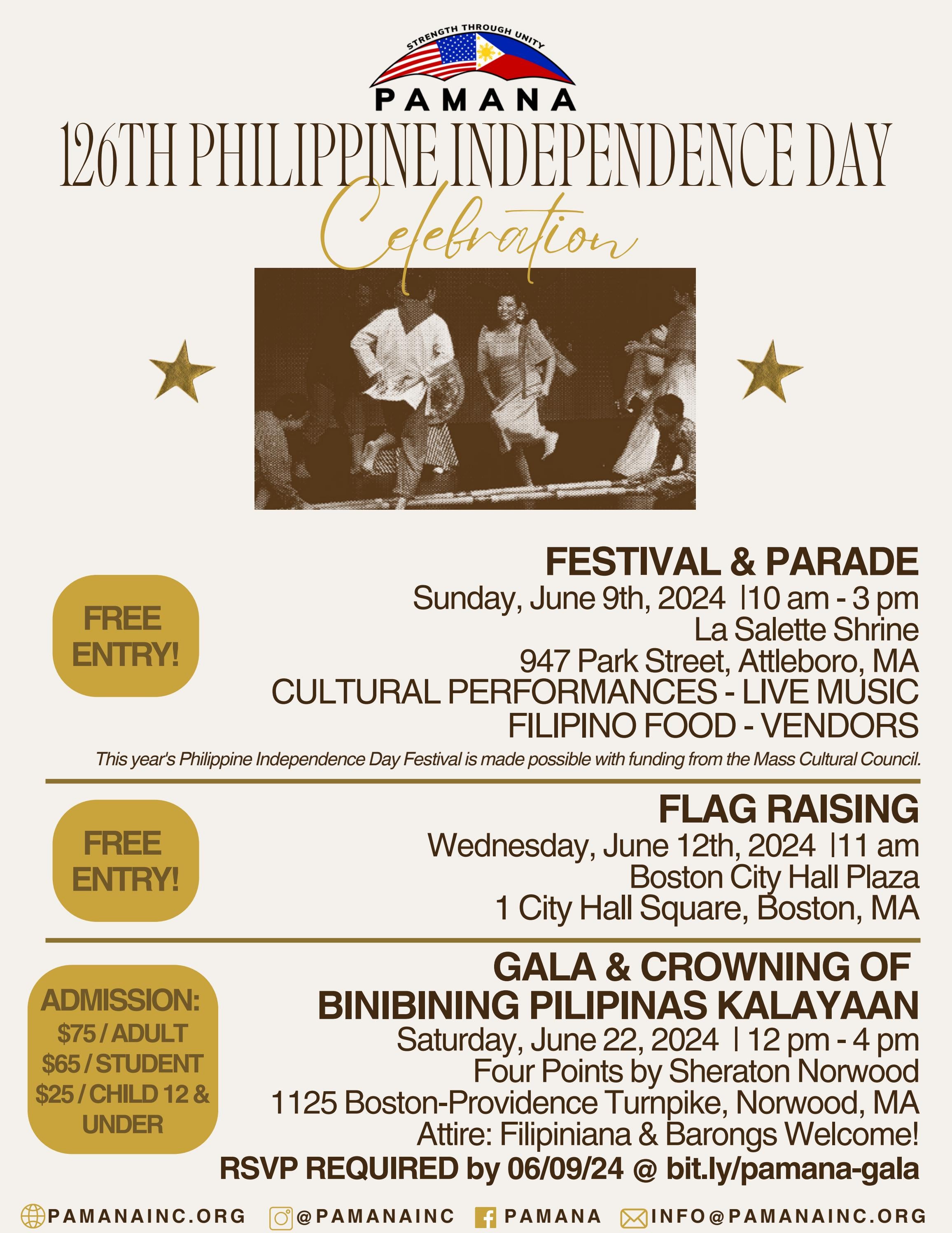 2024 PAMANA Philippine Independence Day Festival Program by Jelyn Masa ...