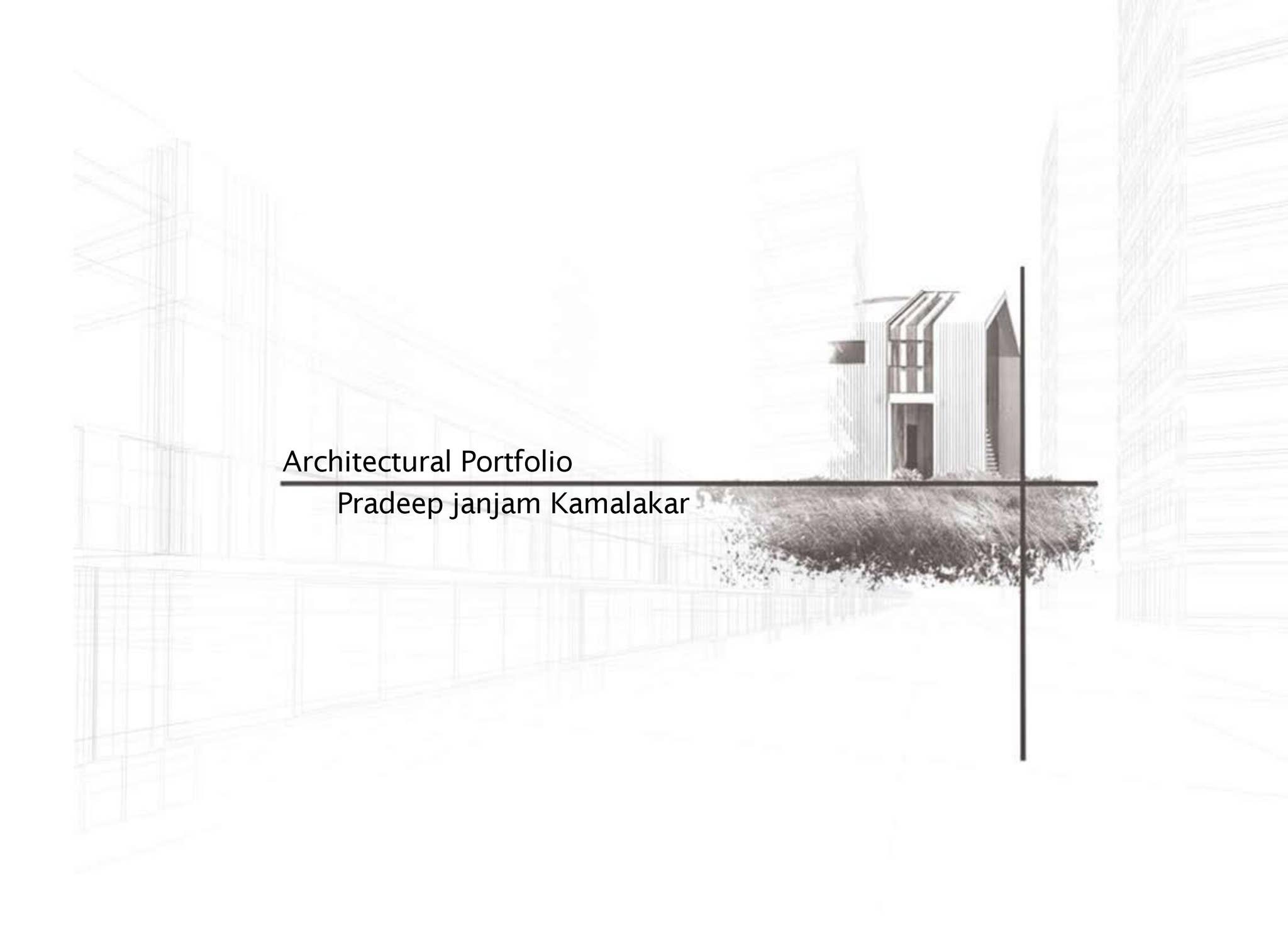 Architectural Portfolio by Pradeep Jk - Issuu