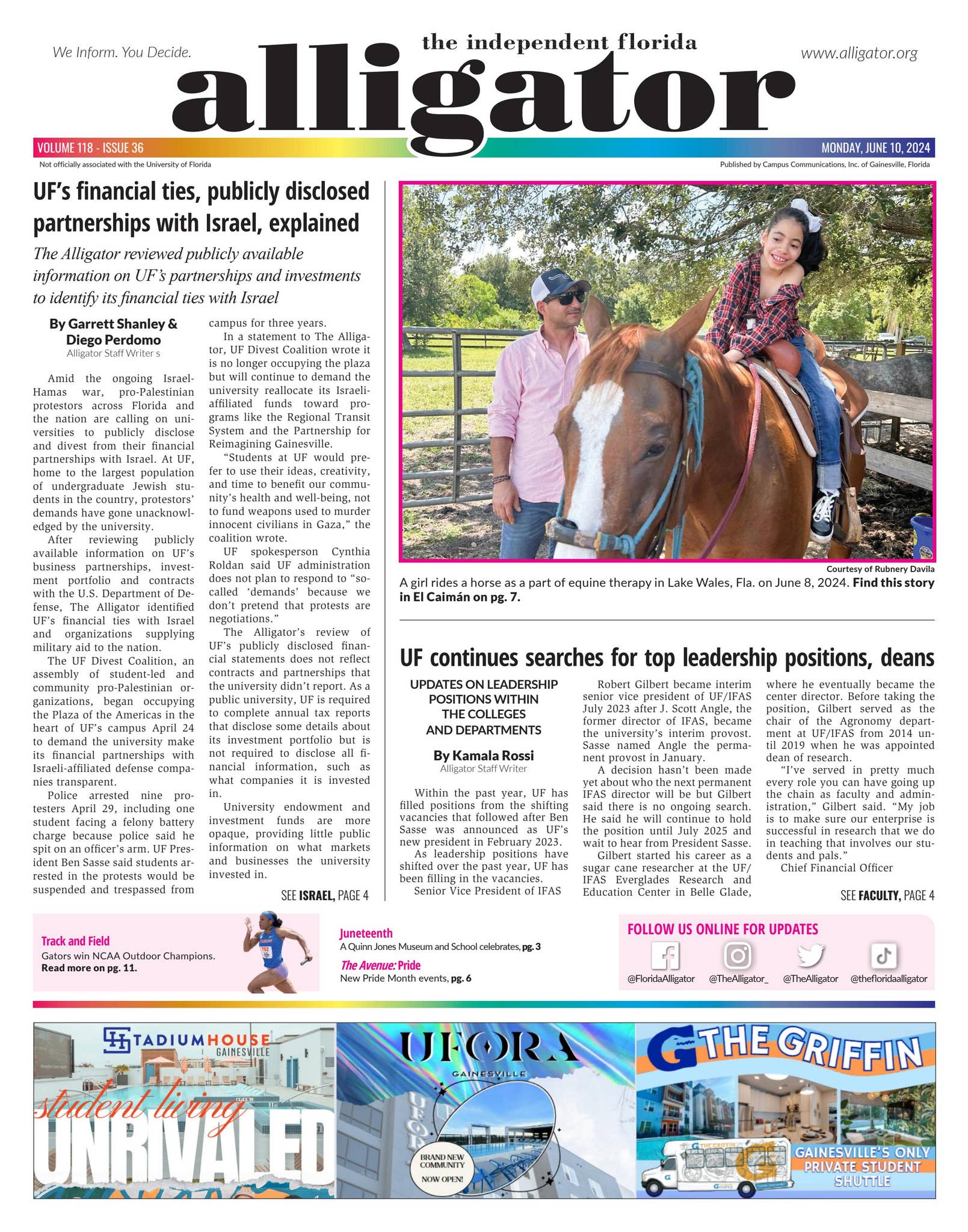 Monday, June 10, 2024 by The Independent Florida Alligator - Issuu