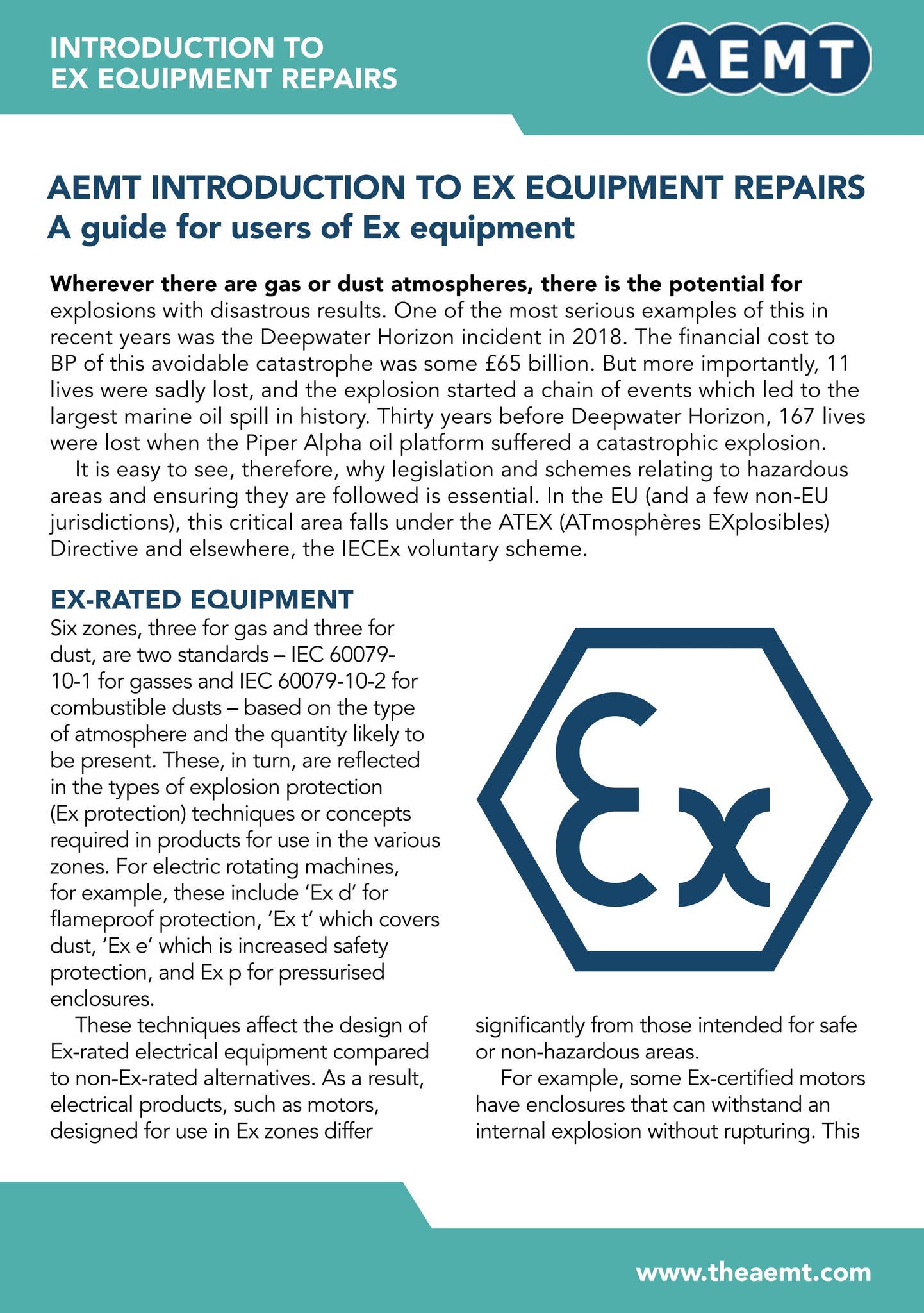 AEMT INTRODUCTION TO EX EQUIPMENT REPAIRS by touchwavegc - Issuu