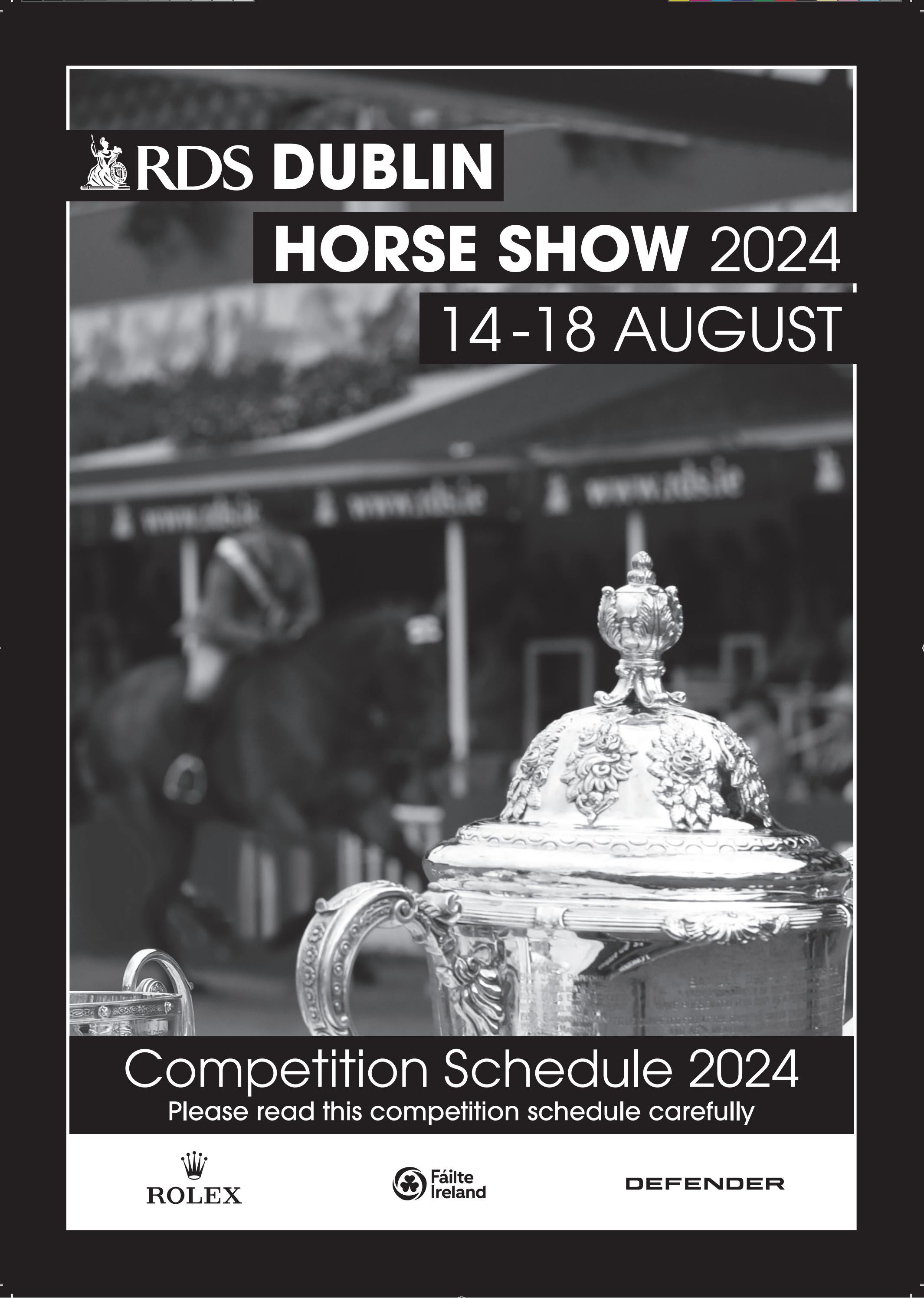 RDS Dublin Horse Show Competition Schedule 2024 v.2 by The RDS - Issuu