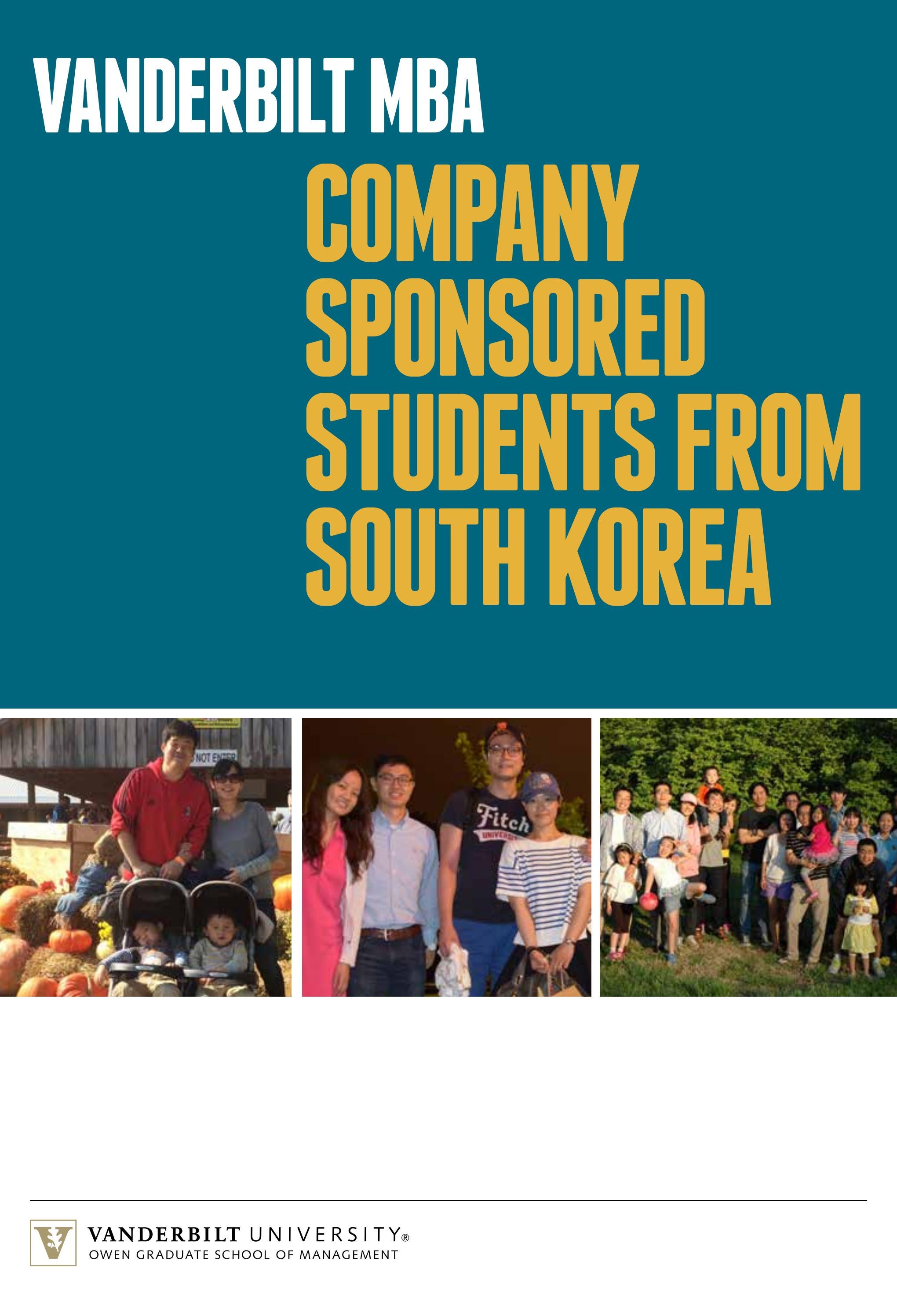Vanderbilt MBA Company Sponsored Students from South Korea by ...