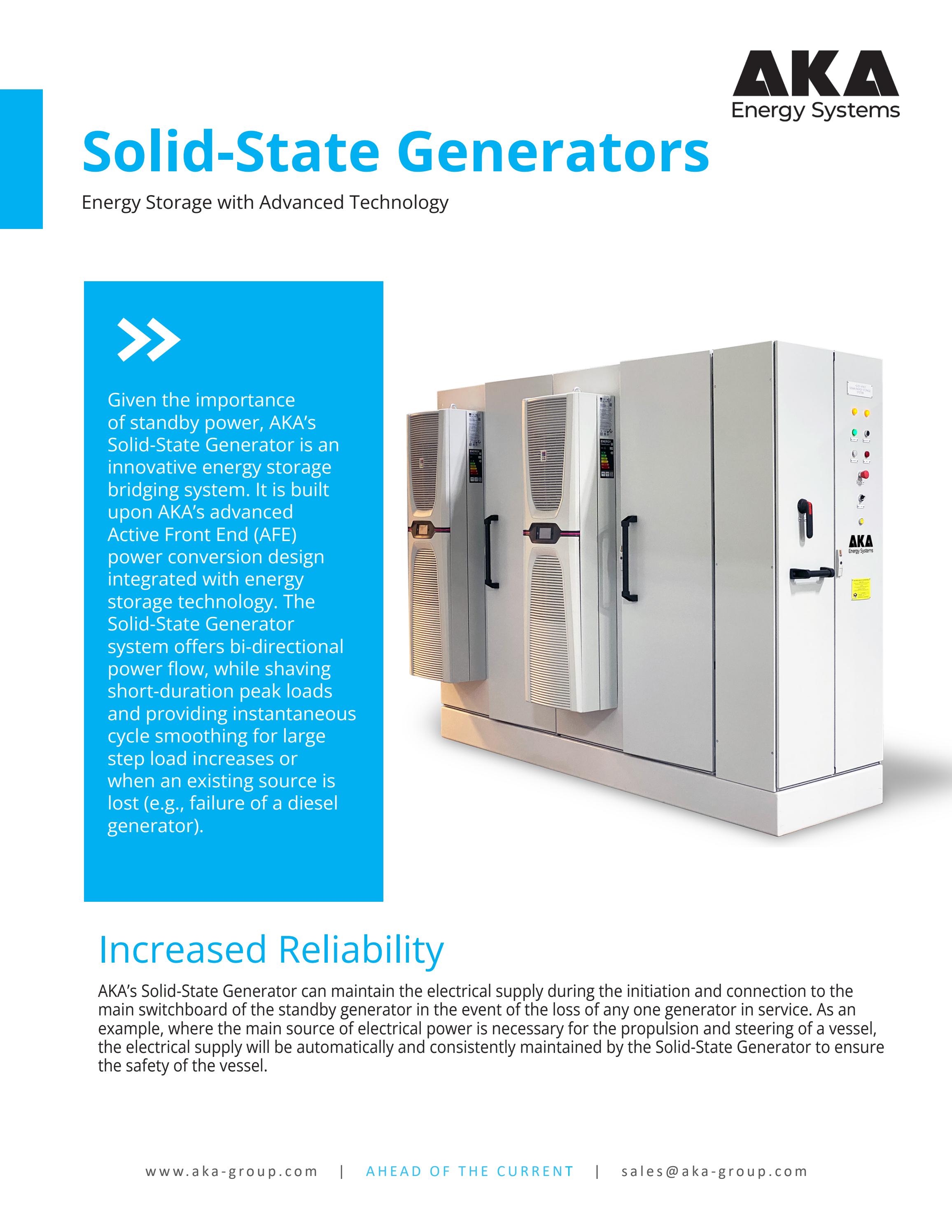 AKA Solid State Generators by akaenergysystems - Issuu