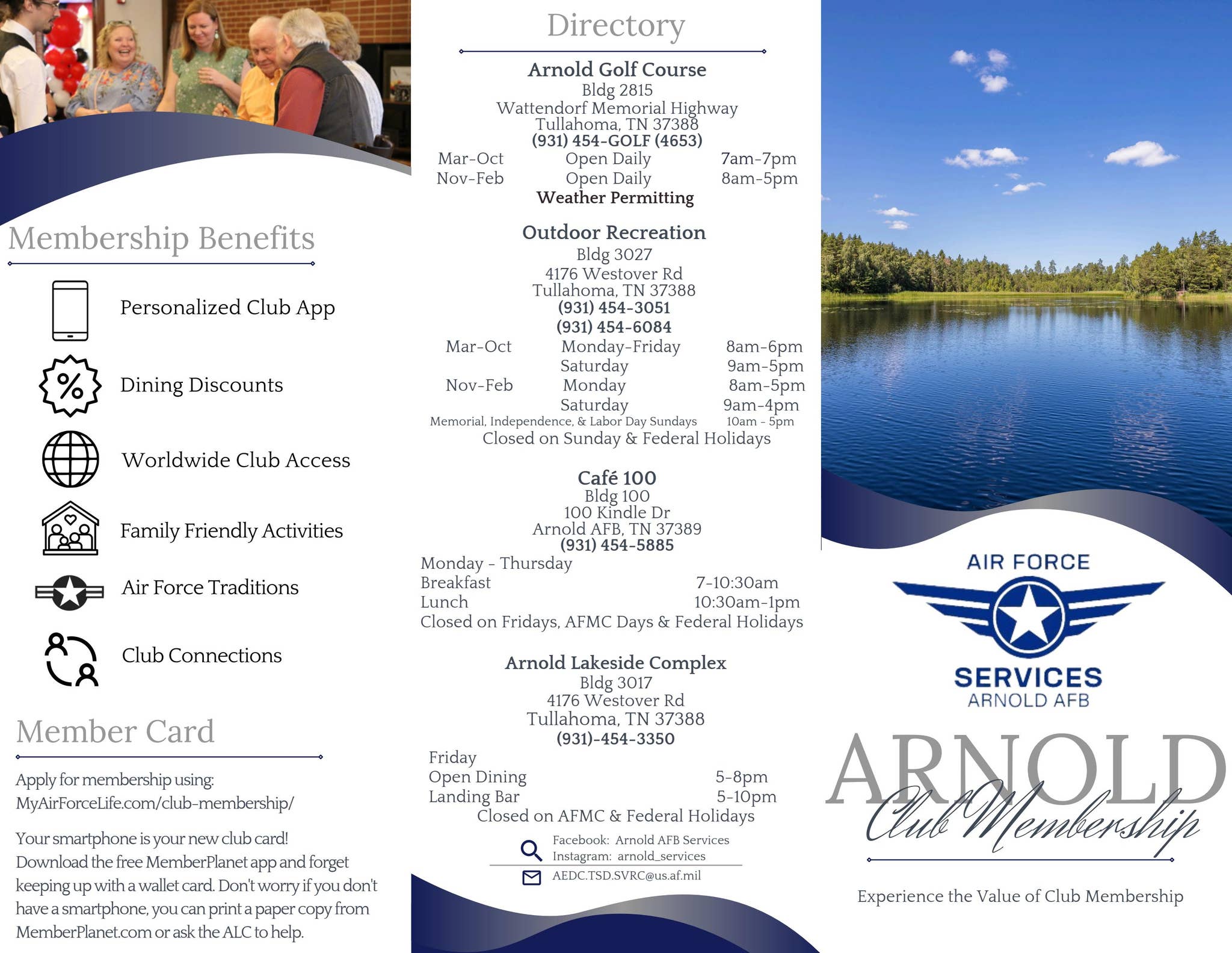 Club Membership Brochure by Arnold AFB Services - Issuu