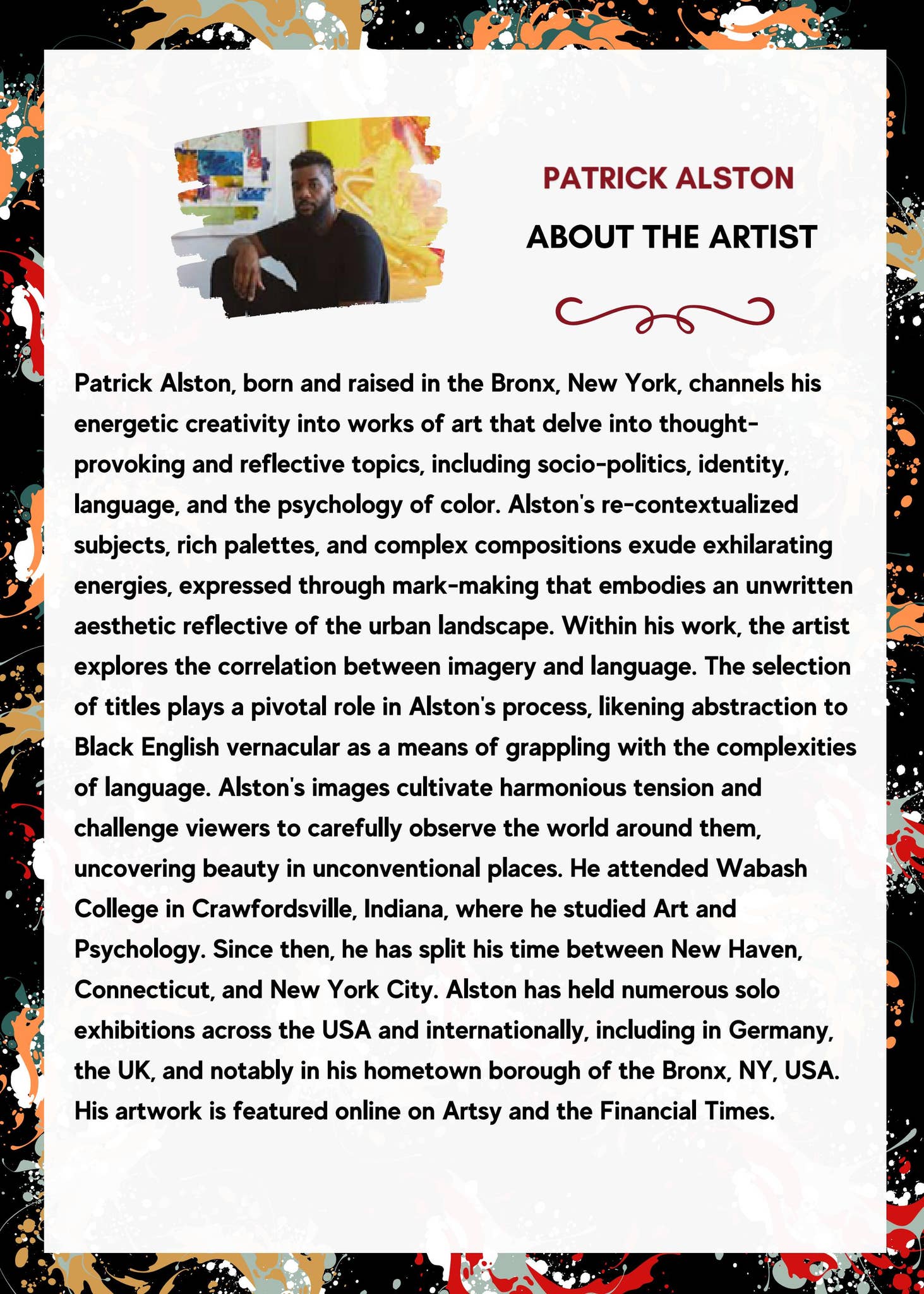 Patrick Alston Bio 2024 by empowerthevillage - Issuu