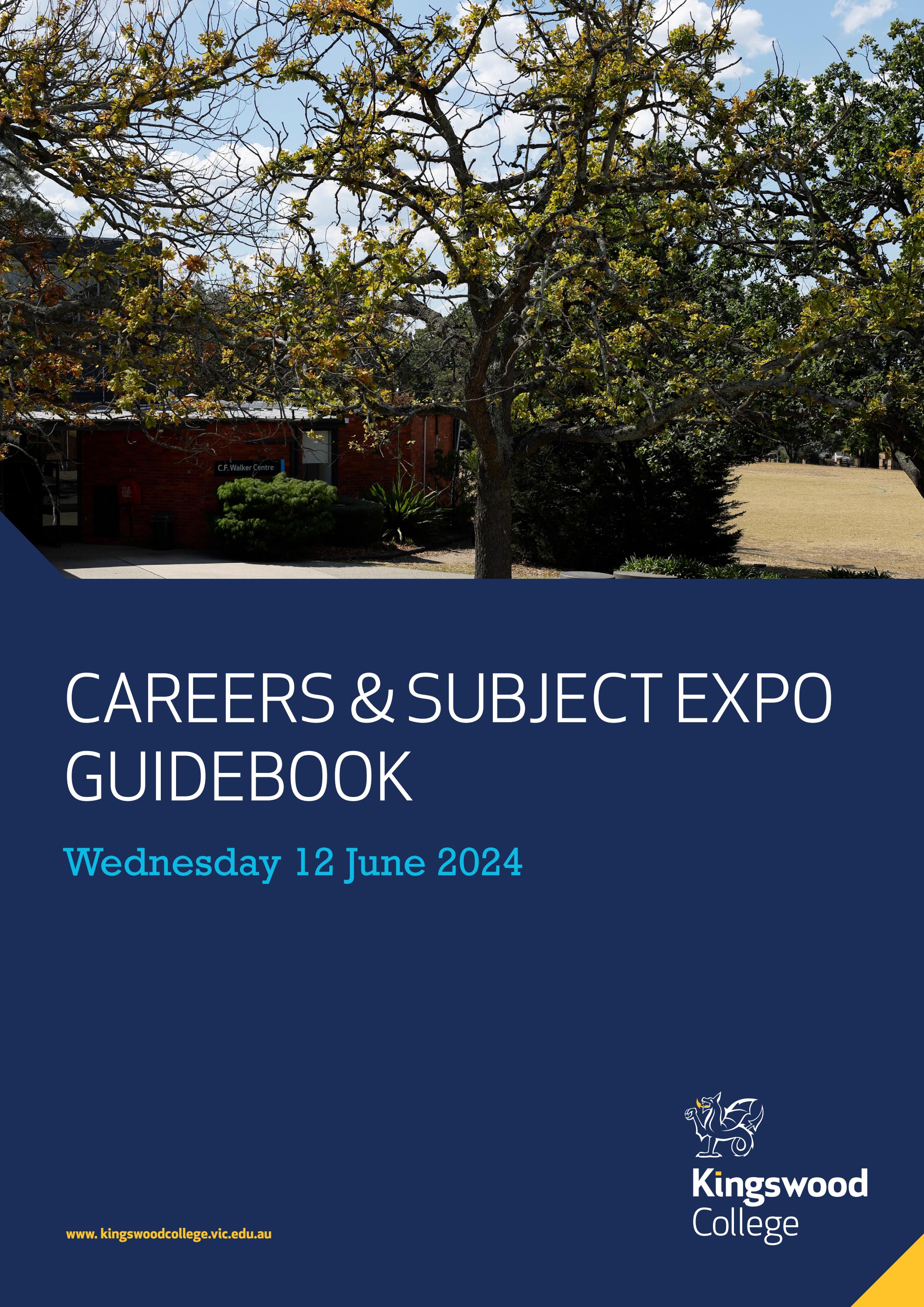 2024 Careers & Subject Expo Guidebook by Kingswood College - Issuu