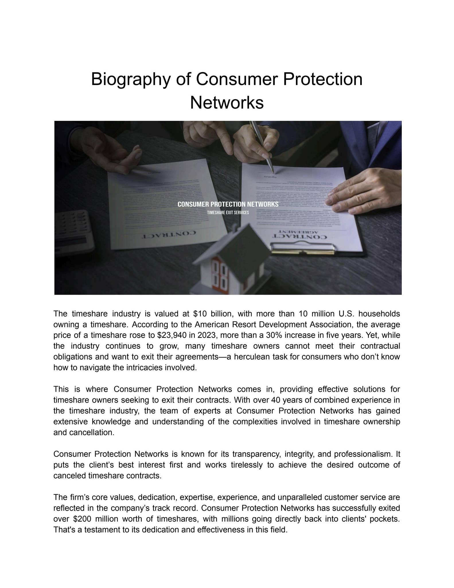 Biography of Consumer Protection Networks by Consumer Protection ...