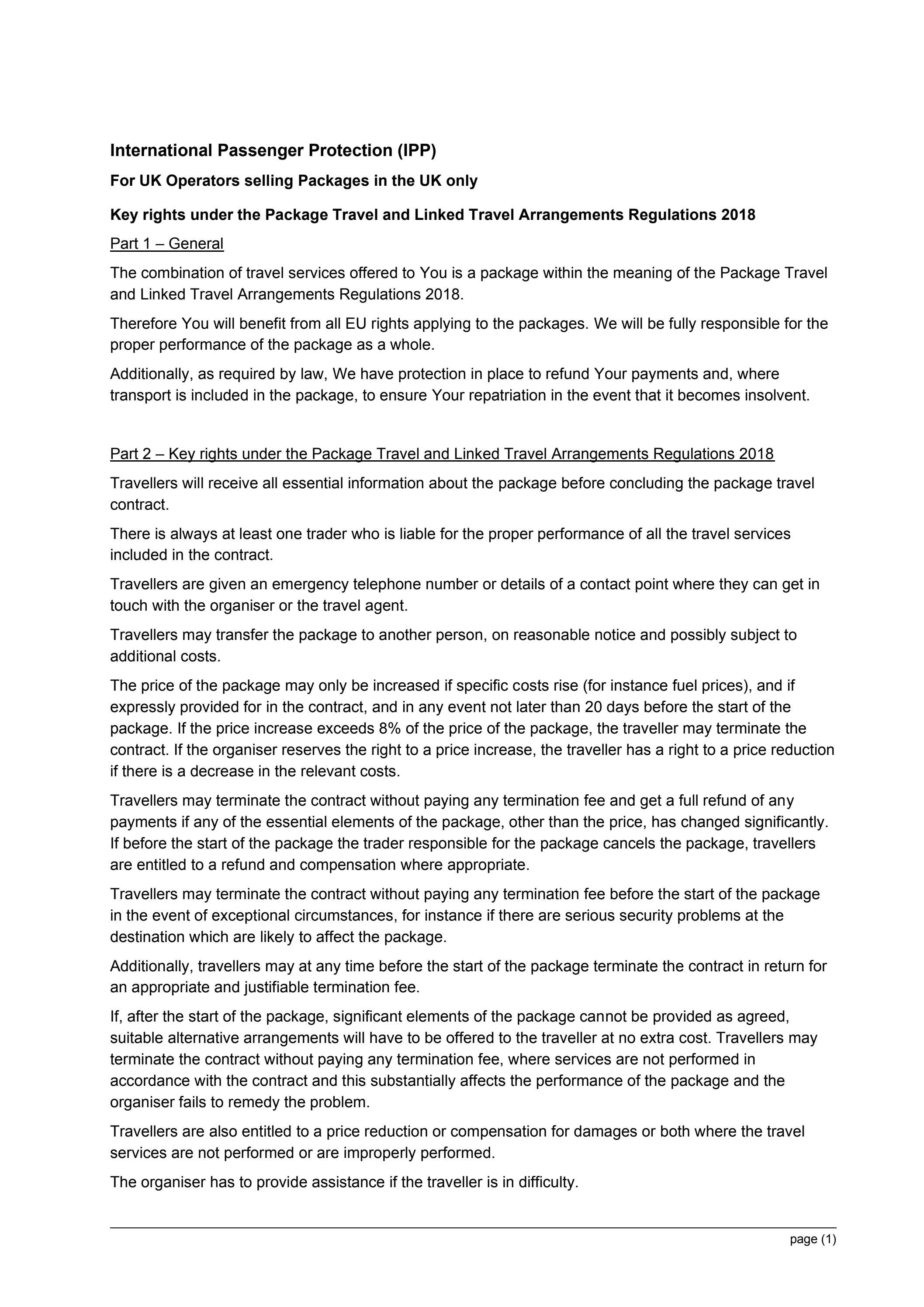 UK International Passenger Protection (IPP) by EmeraldCruises - Issuu