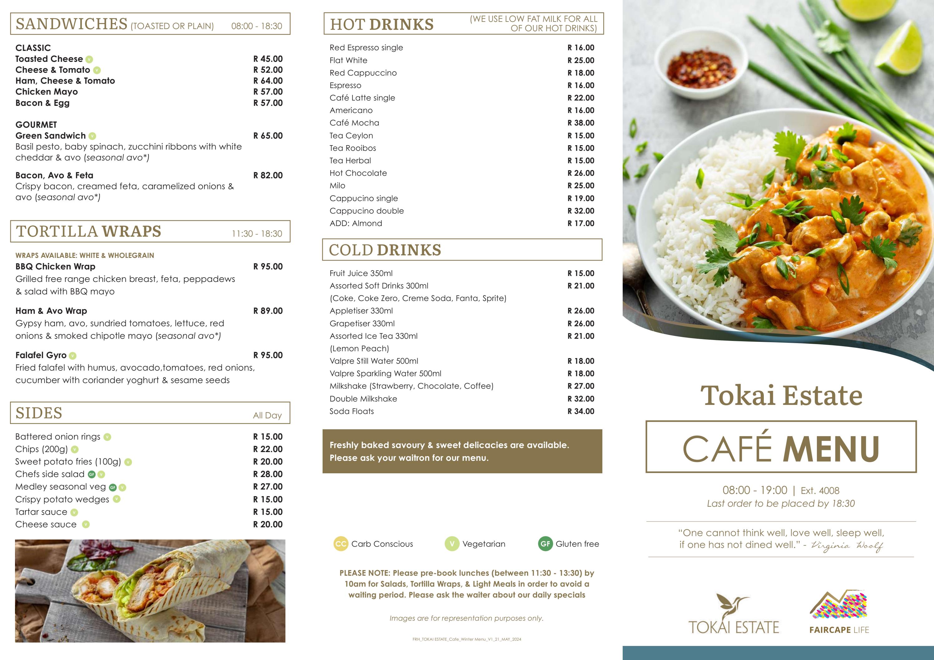 Winter Menu 2024 | Tokai Estate by Faircape-Group - Issuu