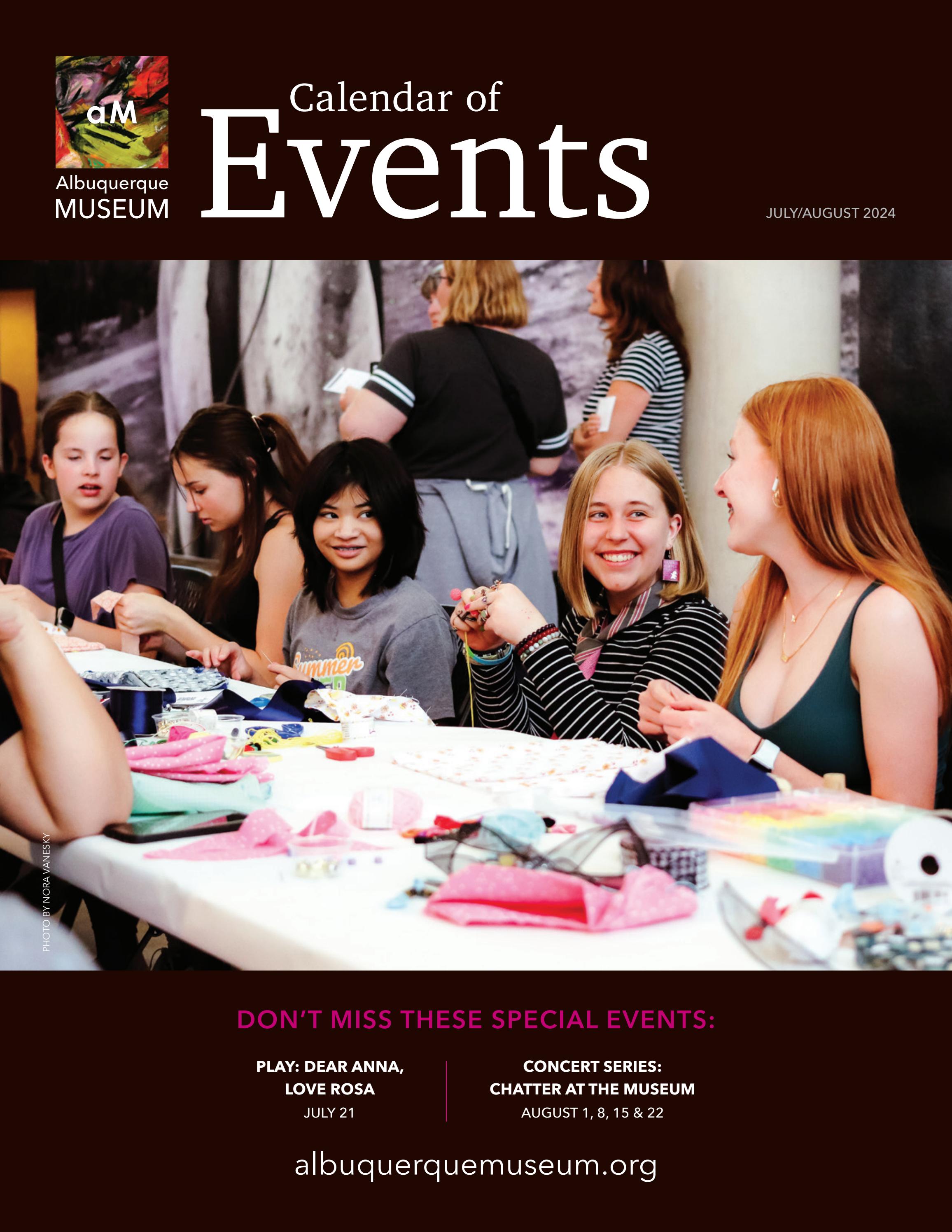 Albuquerque Museum Calendar of Events July/Aug 2024 by Albuquerque ...