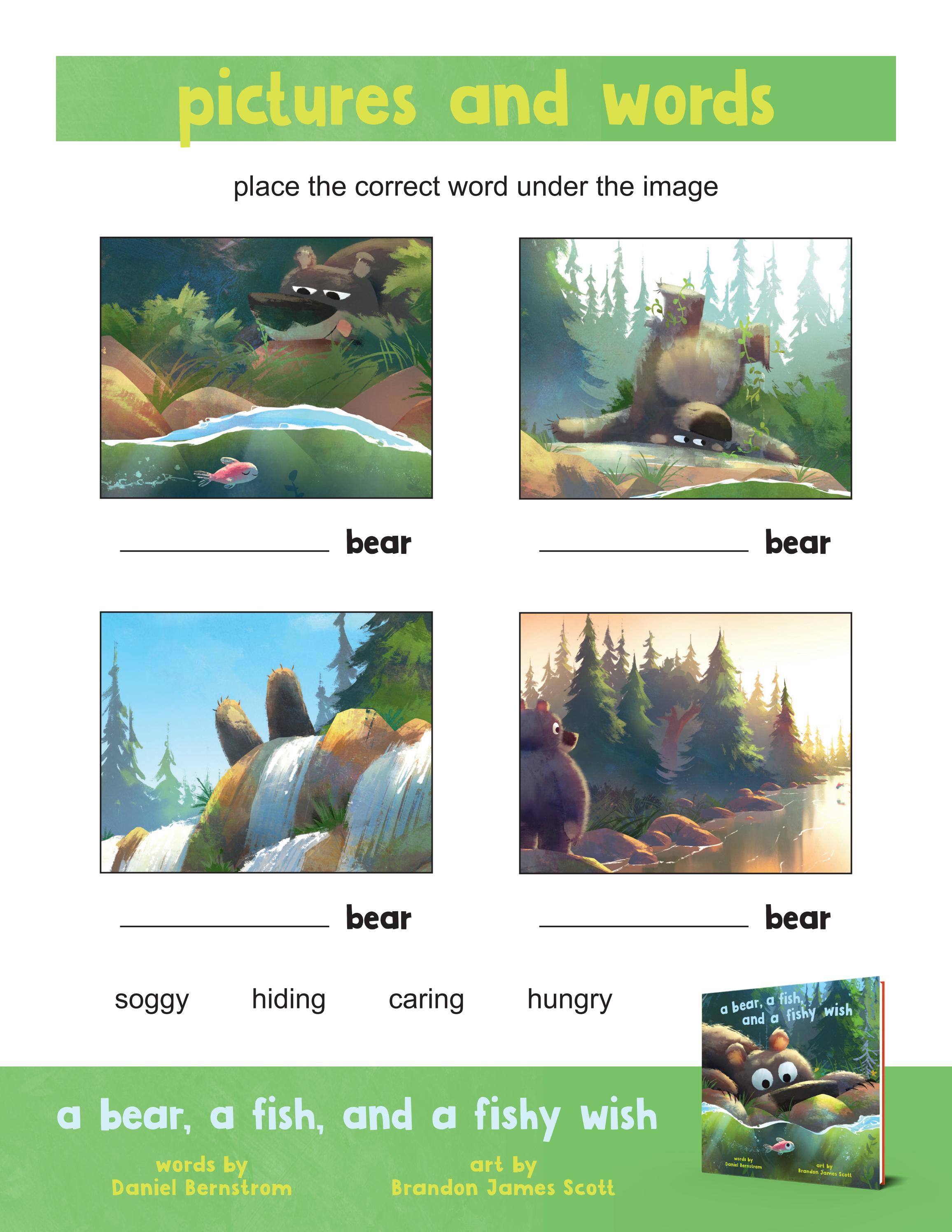 A BEAR, A FISH, AND A FISHY WISH Activity Sheets by Astra Publishing ...