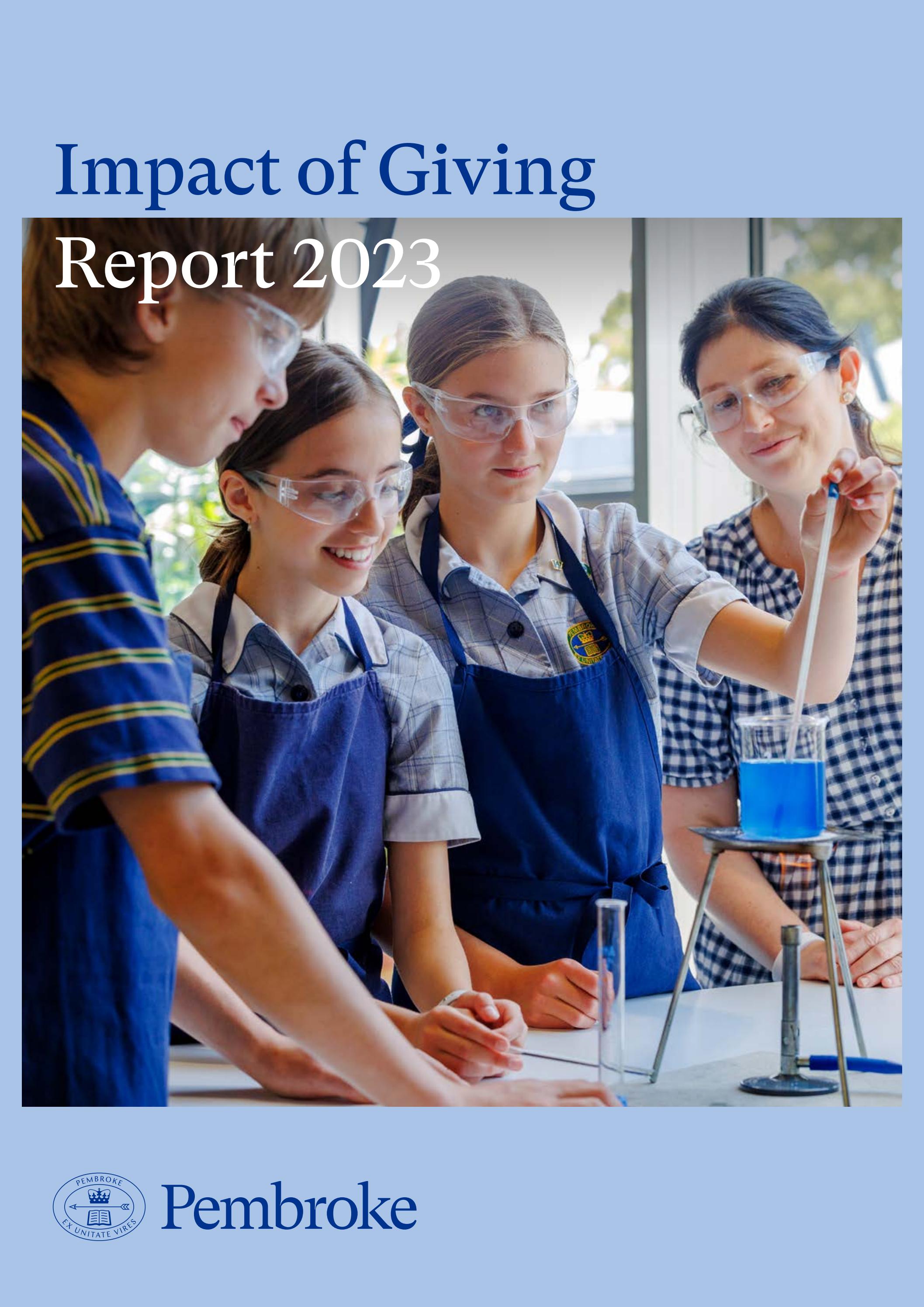 Impact of Giving Report 2023 by pembrokeschool - Issuu