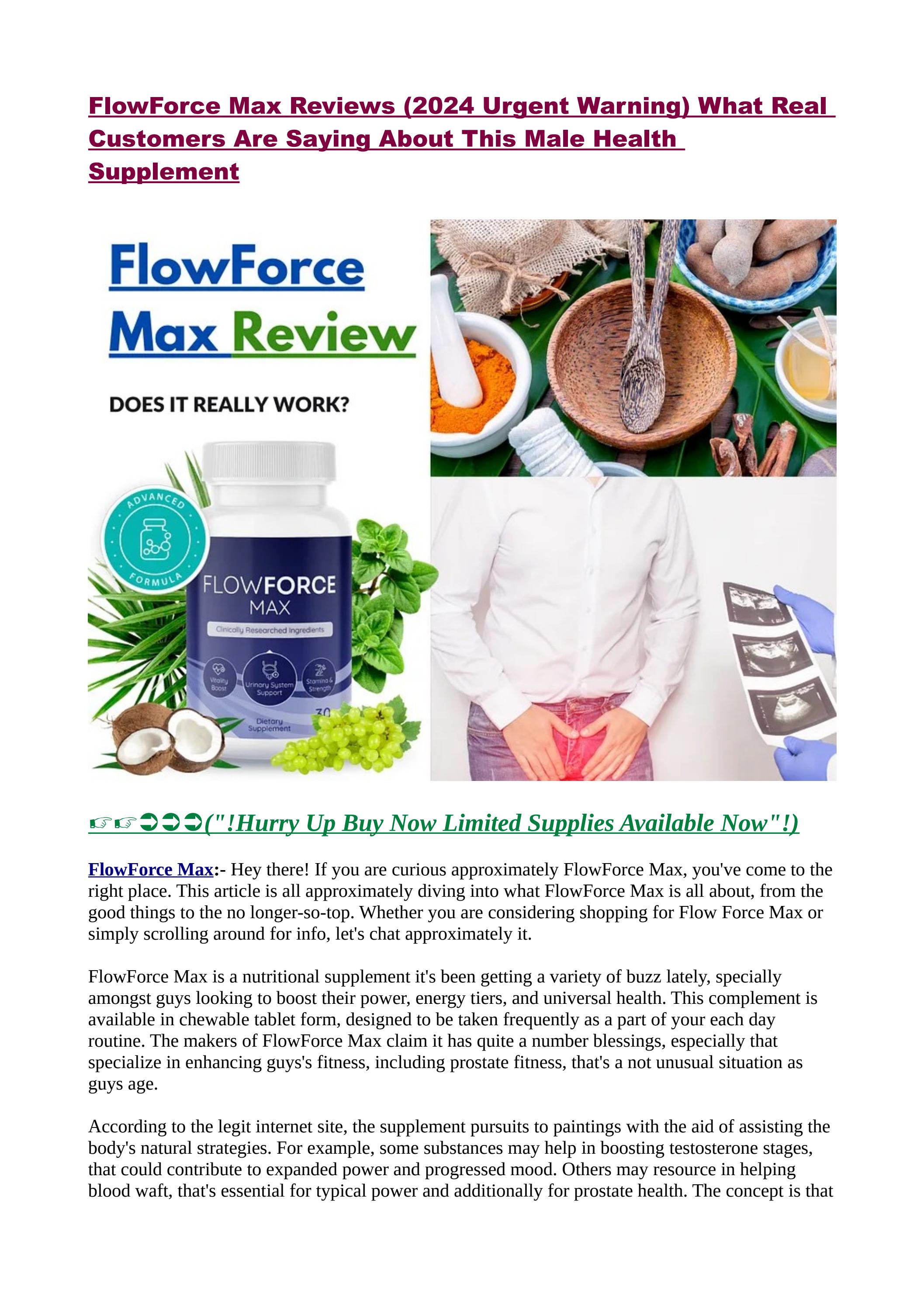 What Is FlowForce Max? by lucascyoos - Issuu