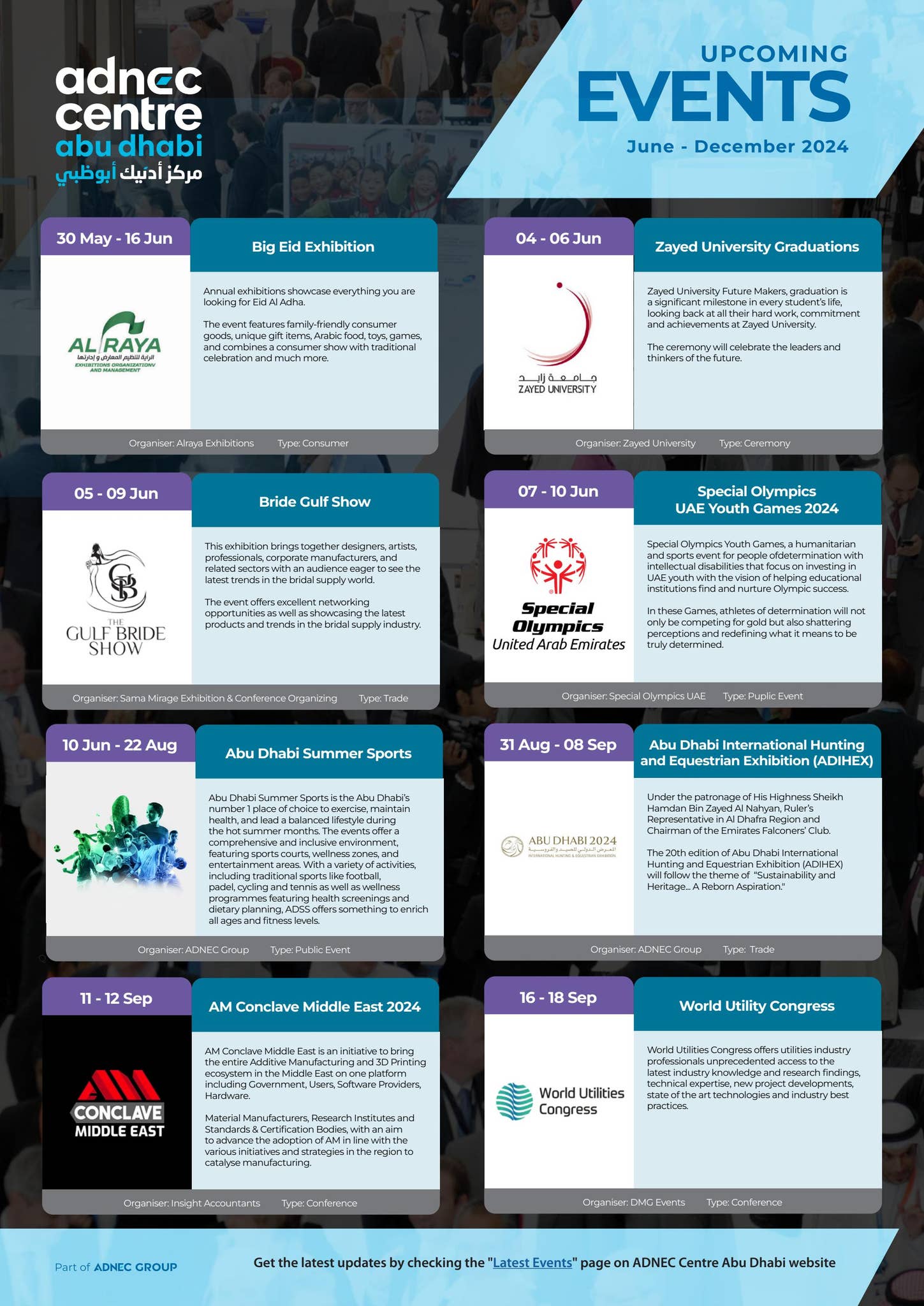 Upcoming Events May to December 2024 by ADNEC Group - Issuu