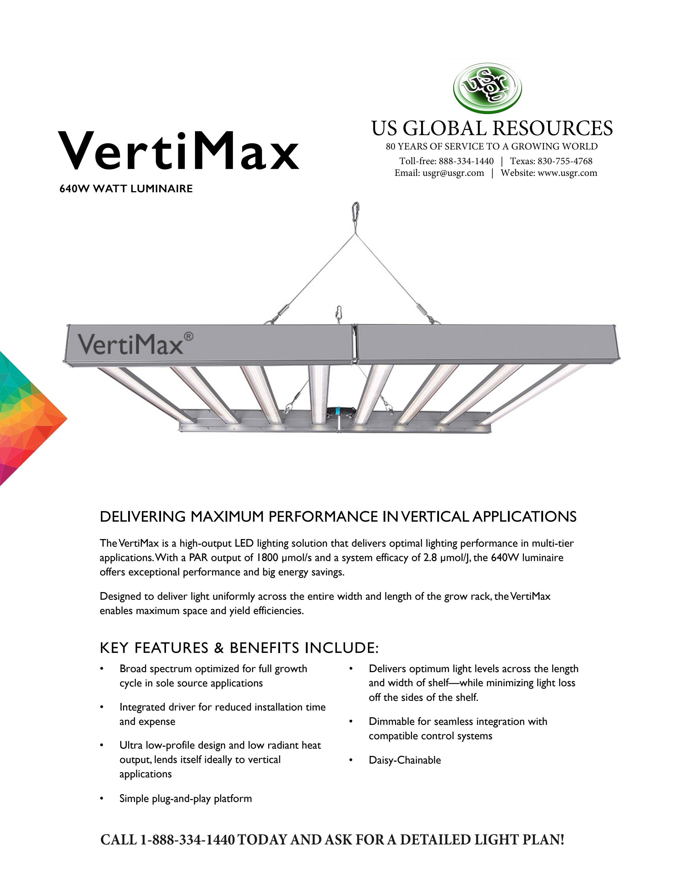 VertiMax High Output LED Horticultural Light by us_global_resources - Issuu