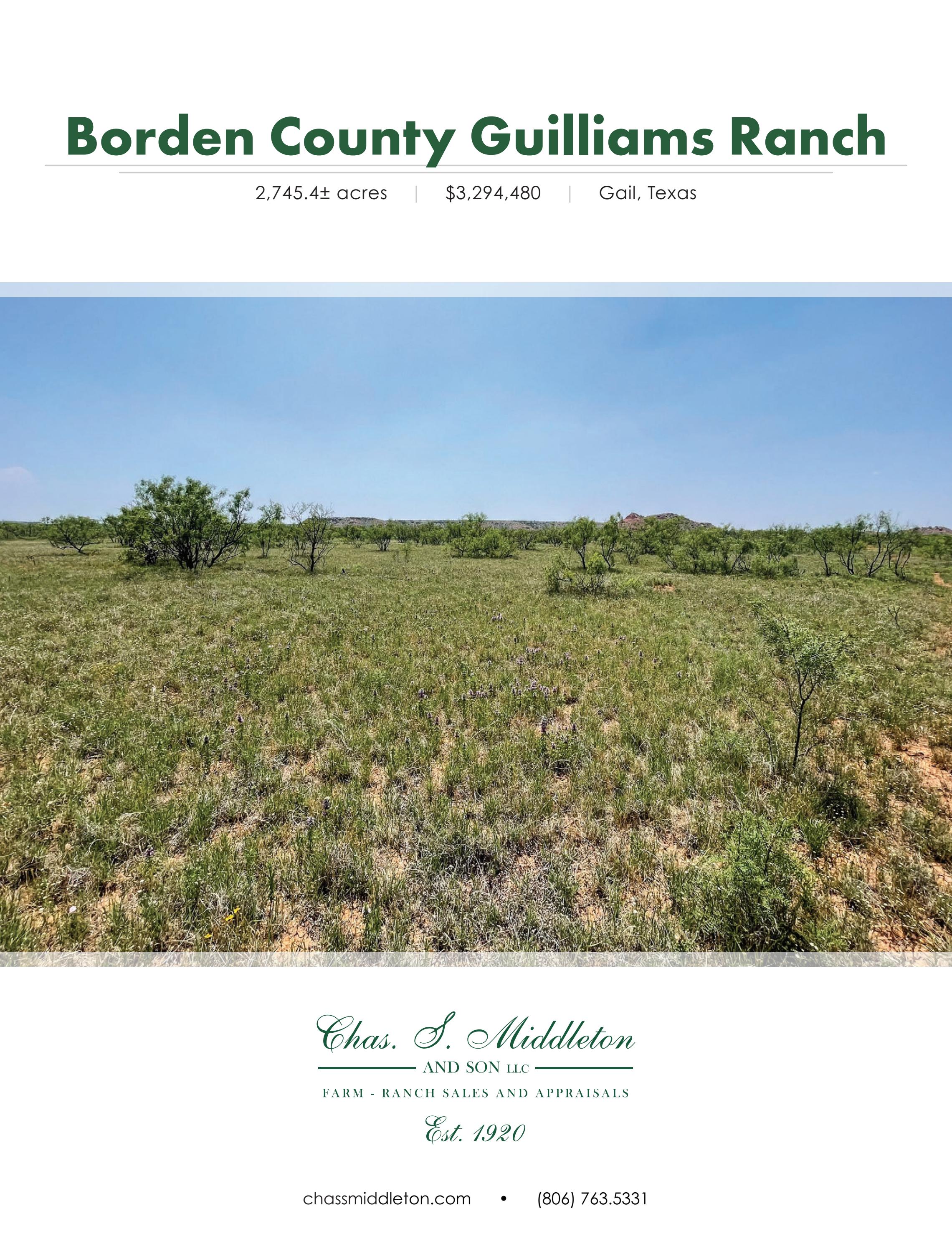 Borden County Guilliams Ranch | Gail, Texas by csmandson - Issuu
