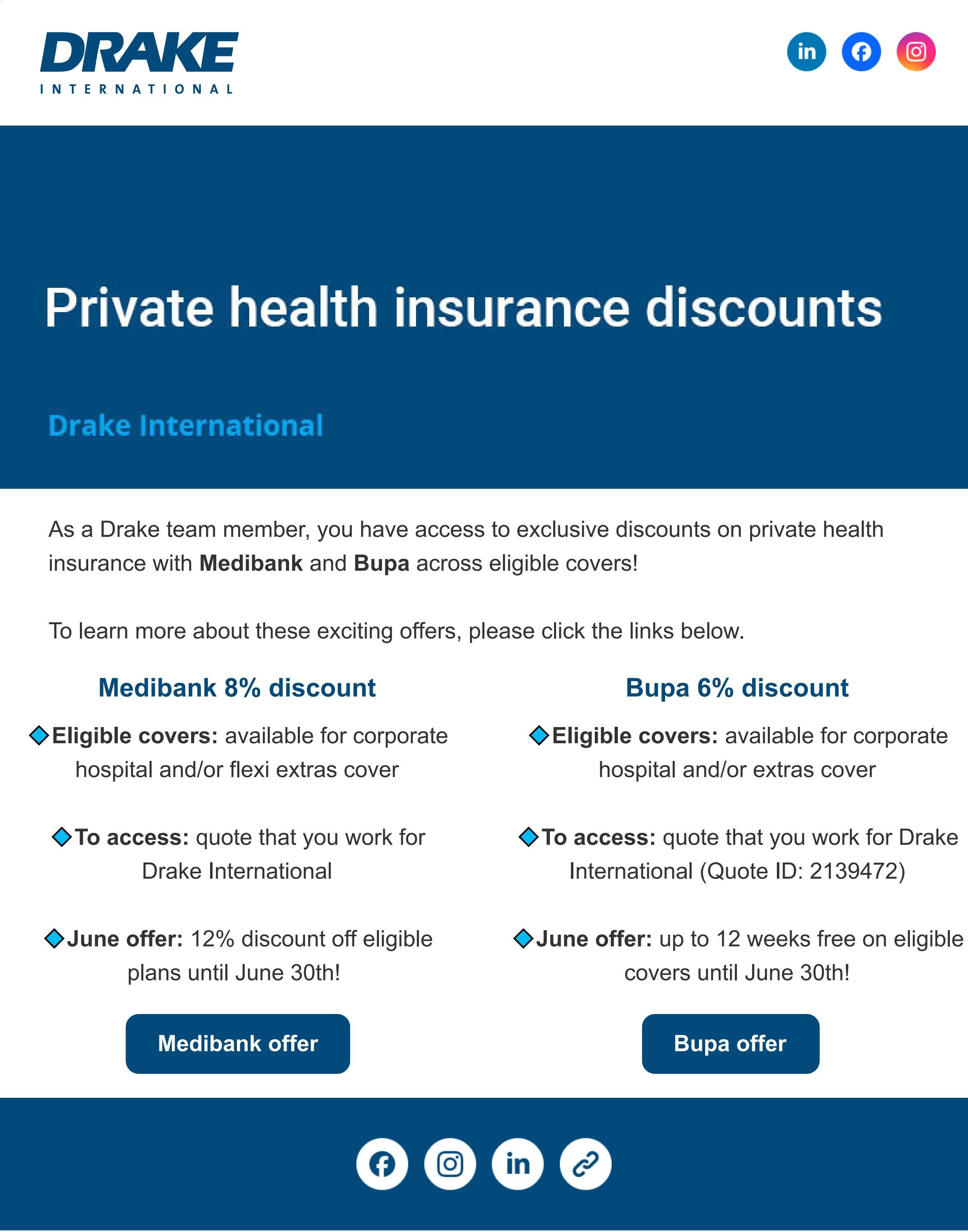 Drake candidate - private health insurance discounts by DrakeANZ - Issuu