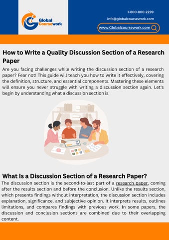 Mastering the Art of Writing a Quality Discussion Section in Your ...